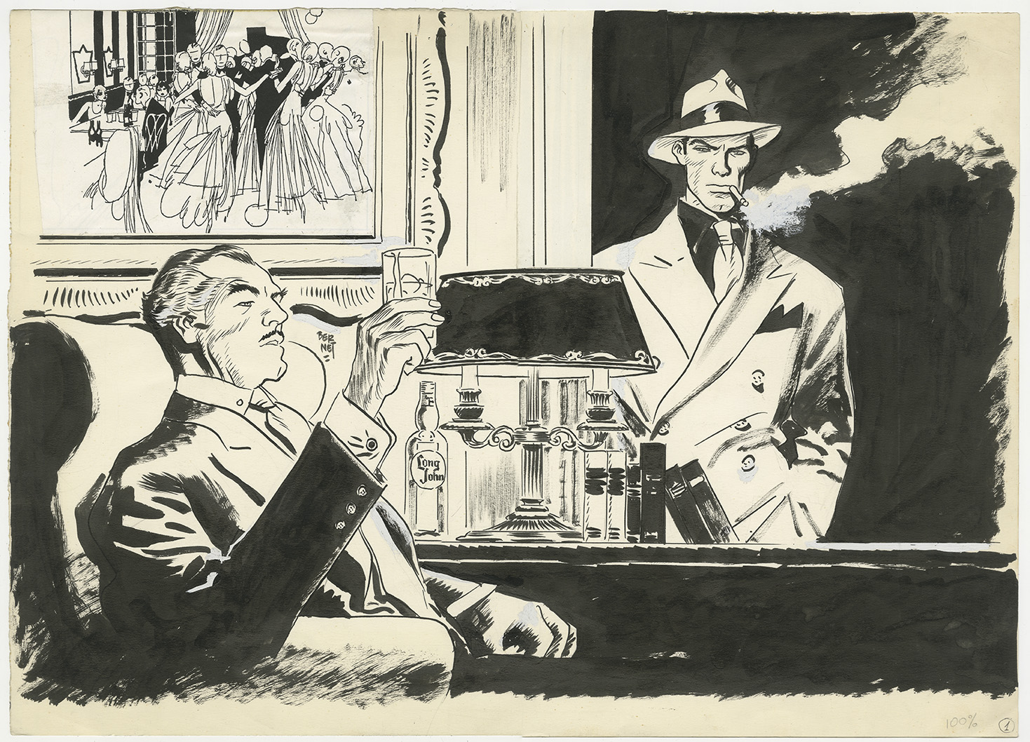 Long John par Jordi Bernet - Illustration originale