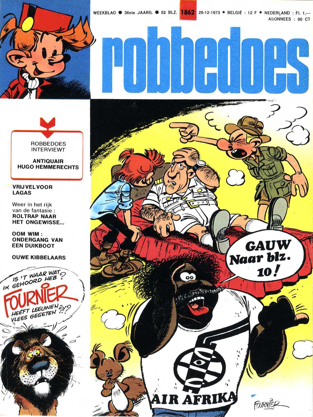 Jean-Claude Fournier, Robbedoes en Kwabbernoot - Spirou et Fantasio ...