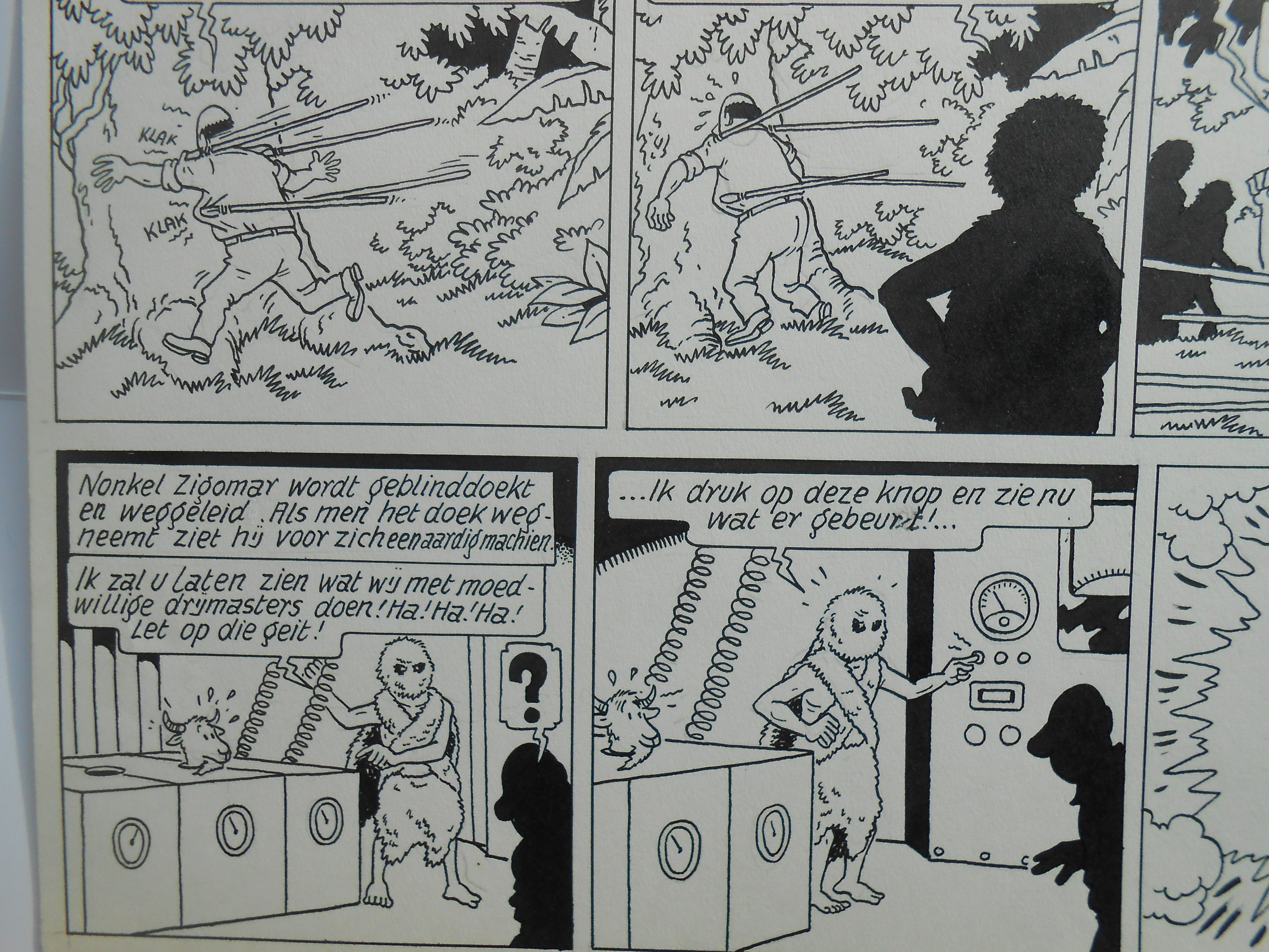 Oncle Zigomar par Bob De Moor - Planche originale