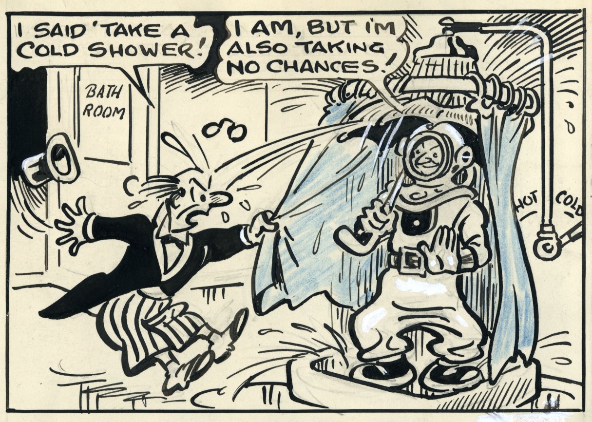 Frank Randle par Bertie Brown - Planche originale