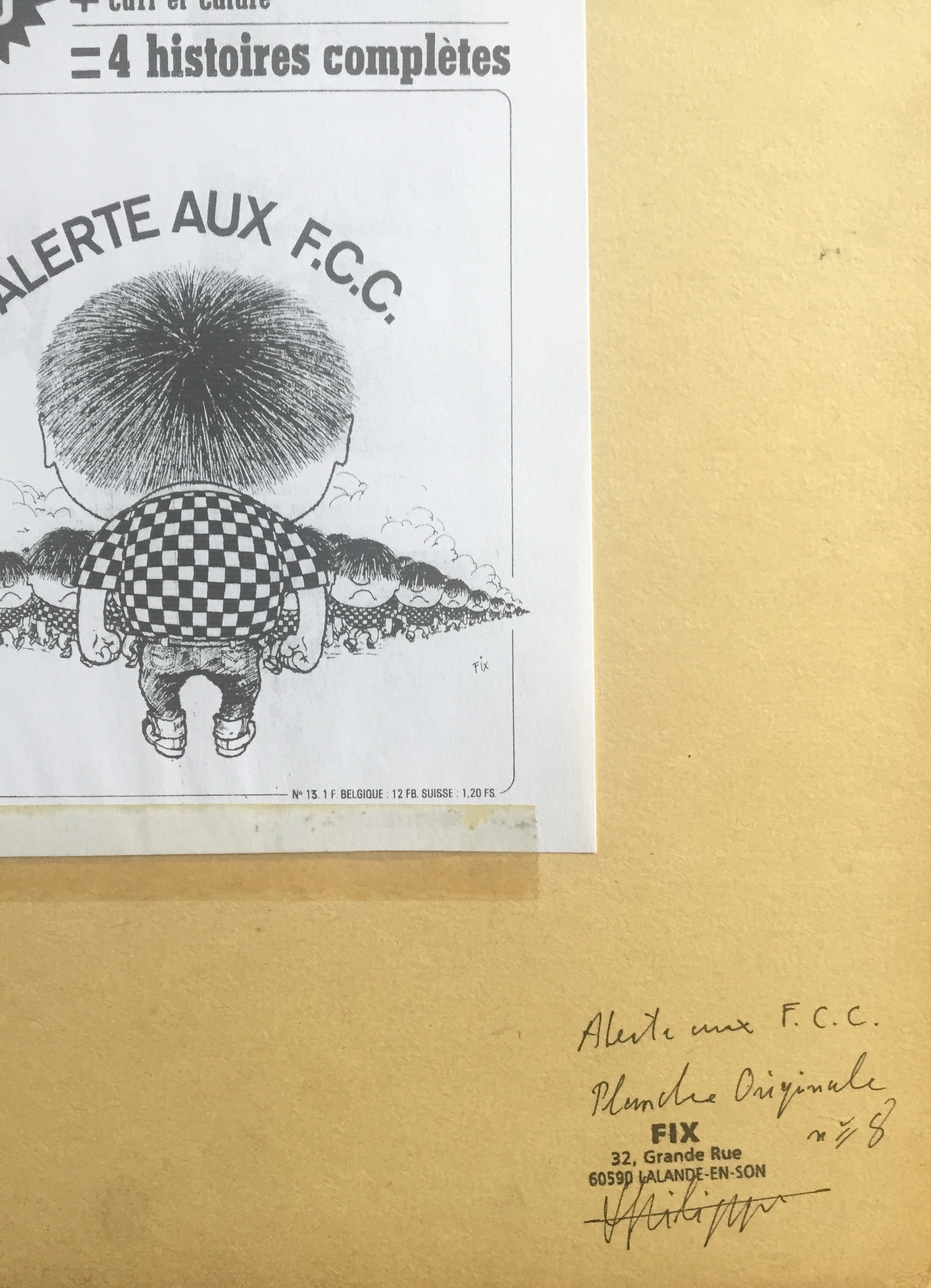 Chouchou par Philippe Fix - Planche originale
