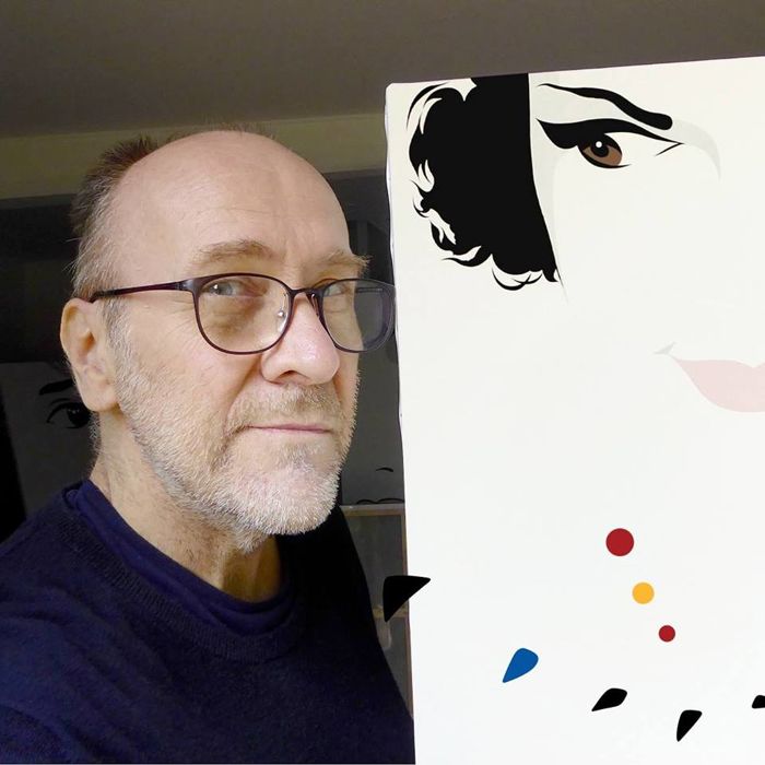 Walter Minus - Lovely Faces (2018) - Illustration originale