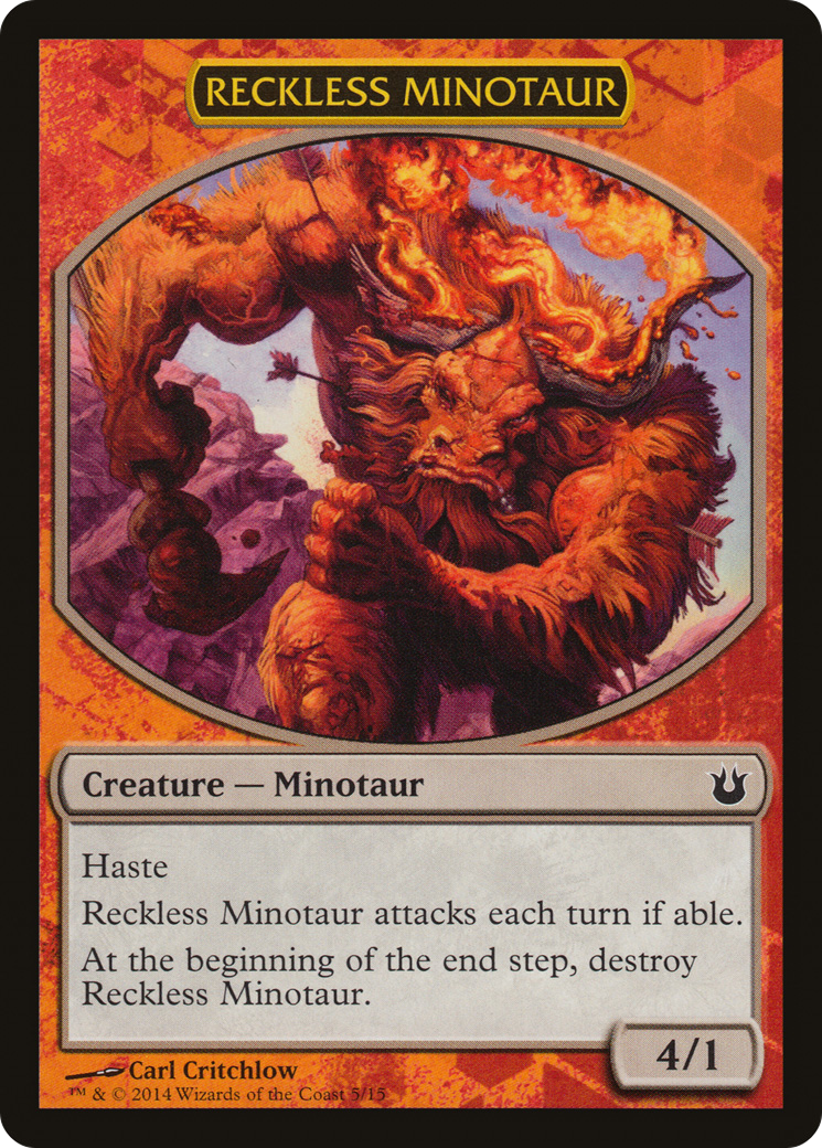 Carl Critchlow - MTG - Reckless Minotaur - Illustration originale