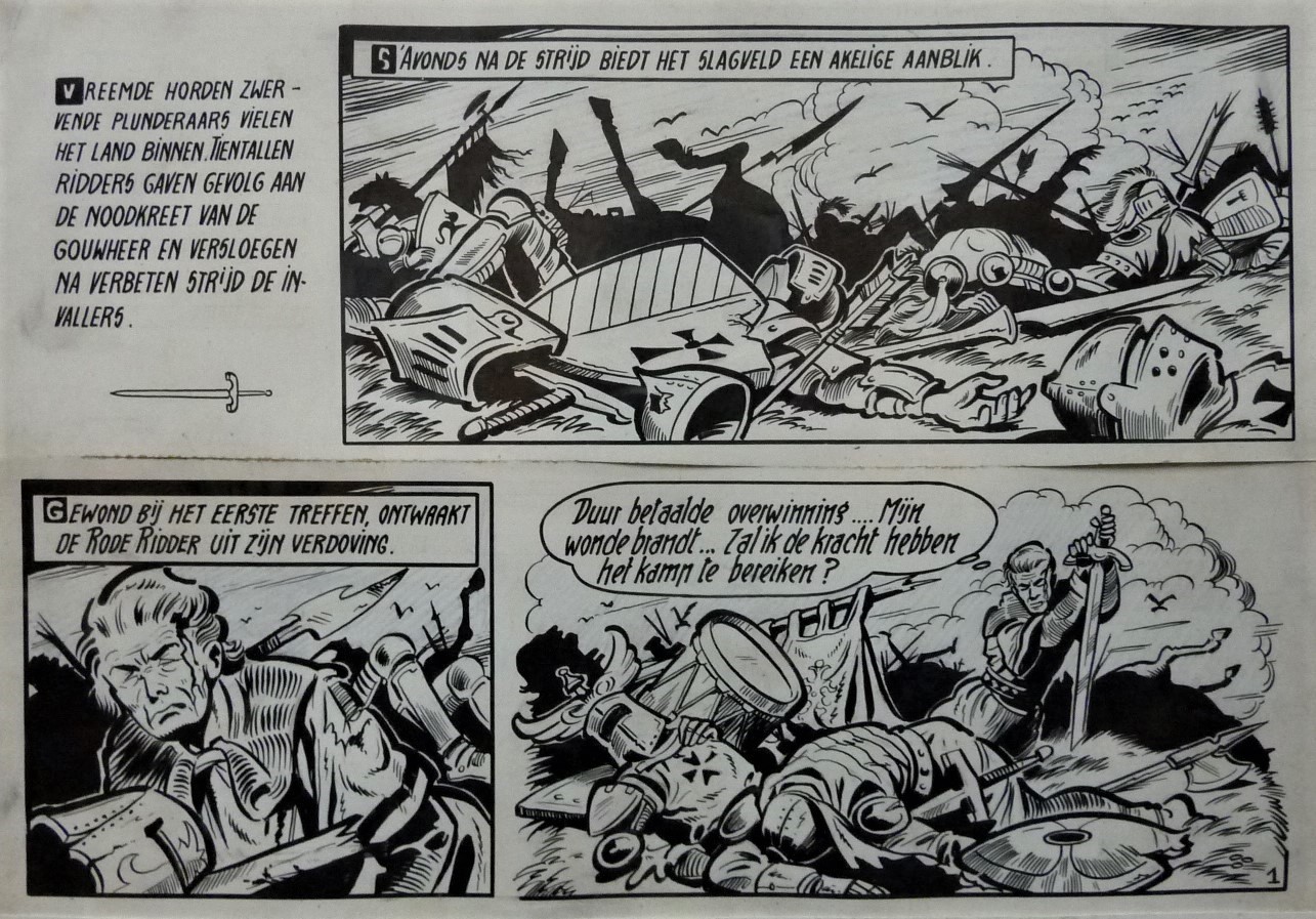 Willy Vandersteen, De Rode Ridder " De Zwarte Wolvin " Tekeningen Karel ...