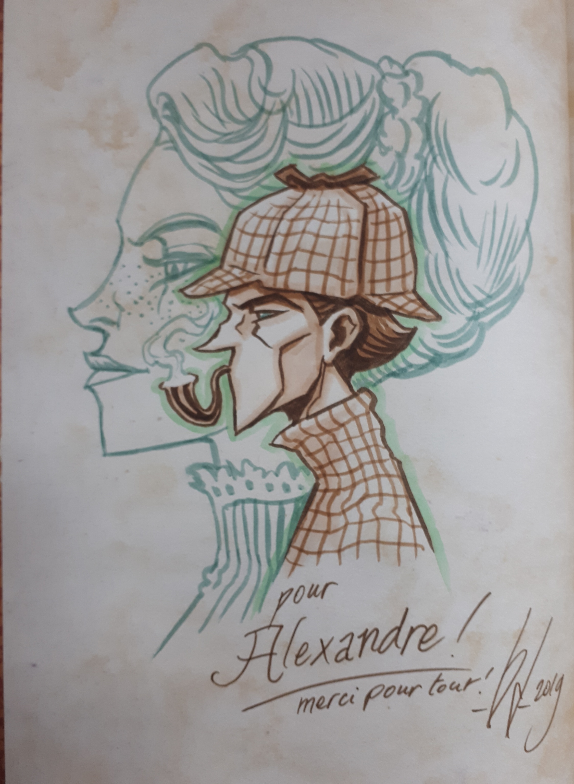 Benoît Dahan, Cyril Lieron, Dans la tête de Sherlock Holmes - Planche ...