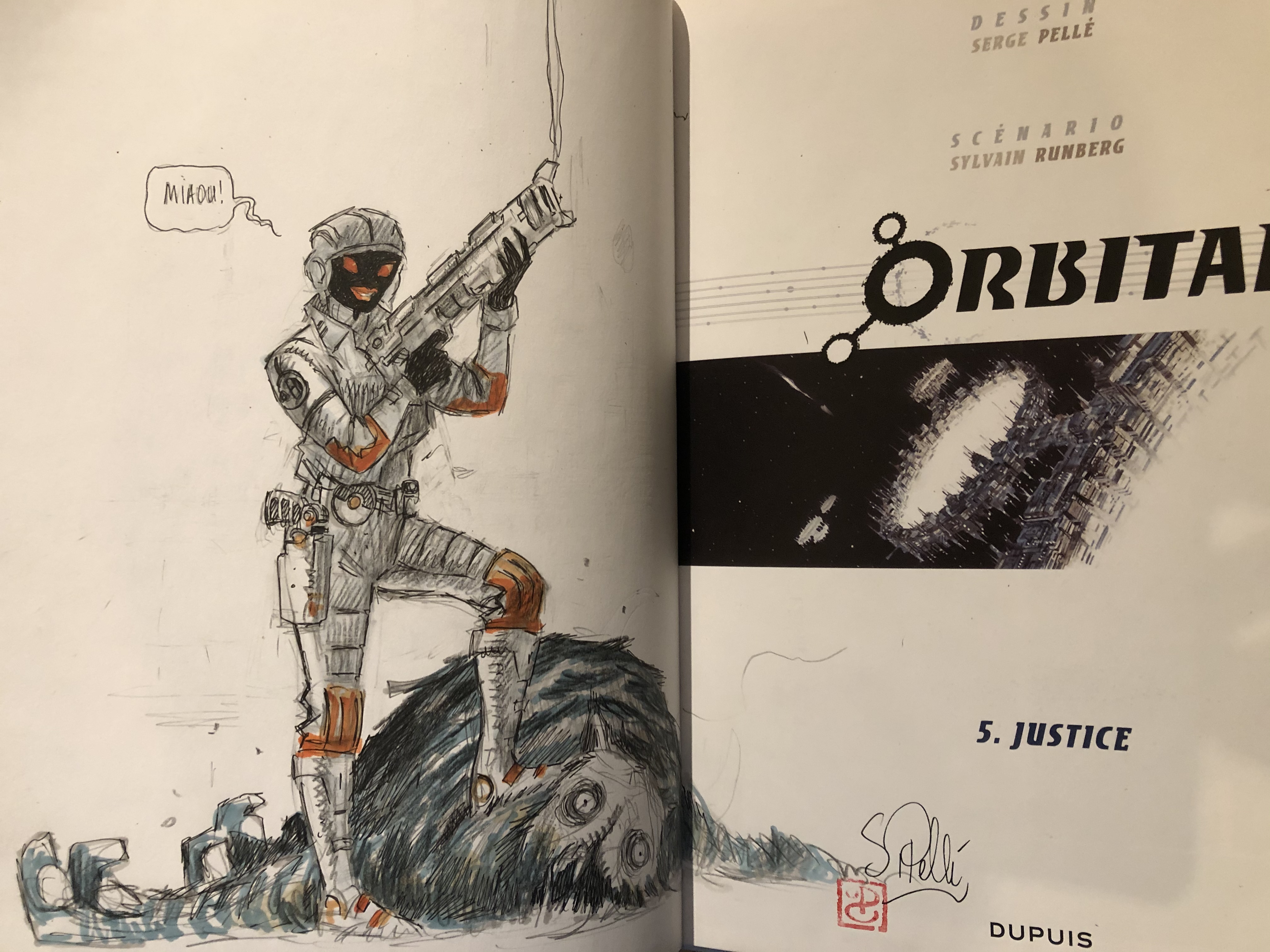 Dédicace de Pellé sur Orbital par Serge Pellé - Dédicace
