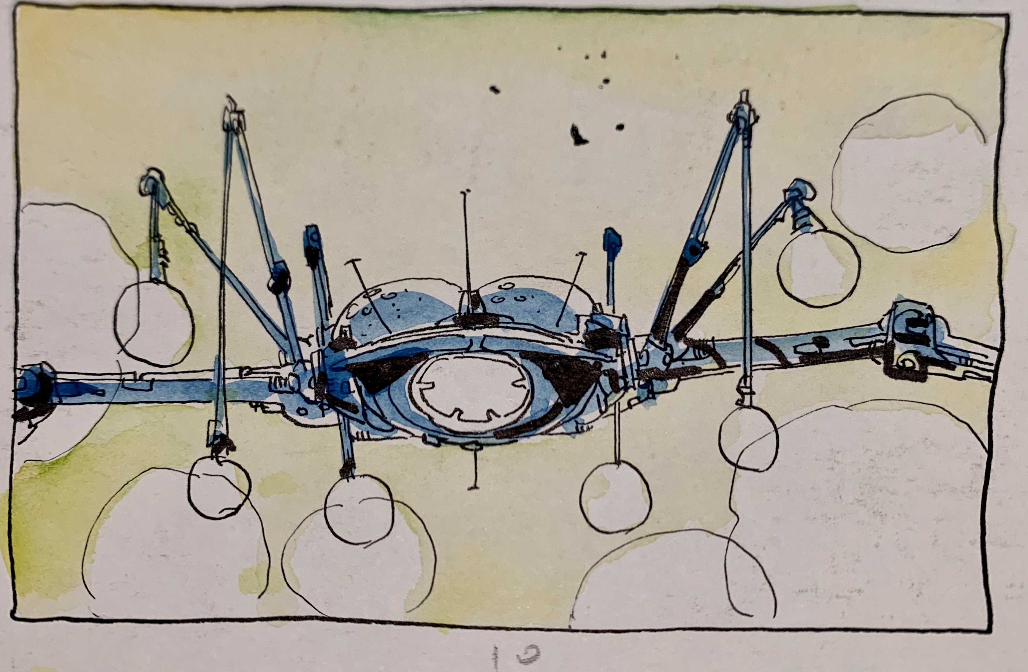 Moebius, Dune, première page du storyboard - Œuvre originale
