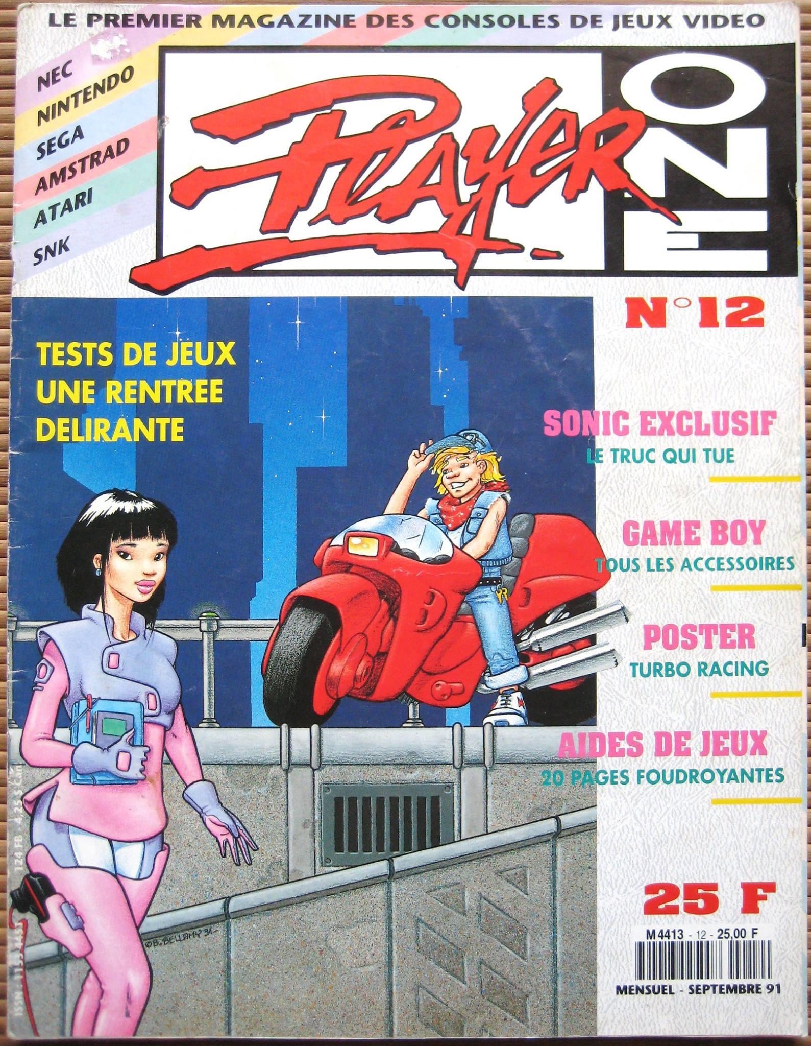 Bruno Bellamy, Sam player sur moto d’Akira - Couverture originale