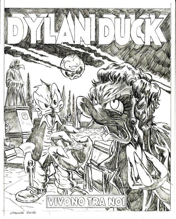 Ivano Codina, Dylan Duck/ Dylan Dog - Couverture originale