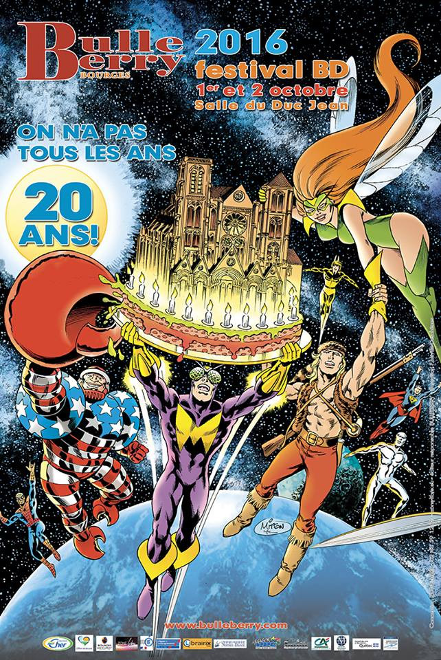 Jean-Yves Mitton - Prelim pour l'affiche du festival BD Bourges 2016 ...