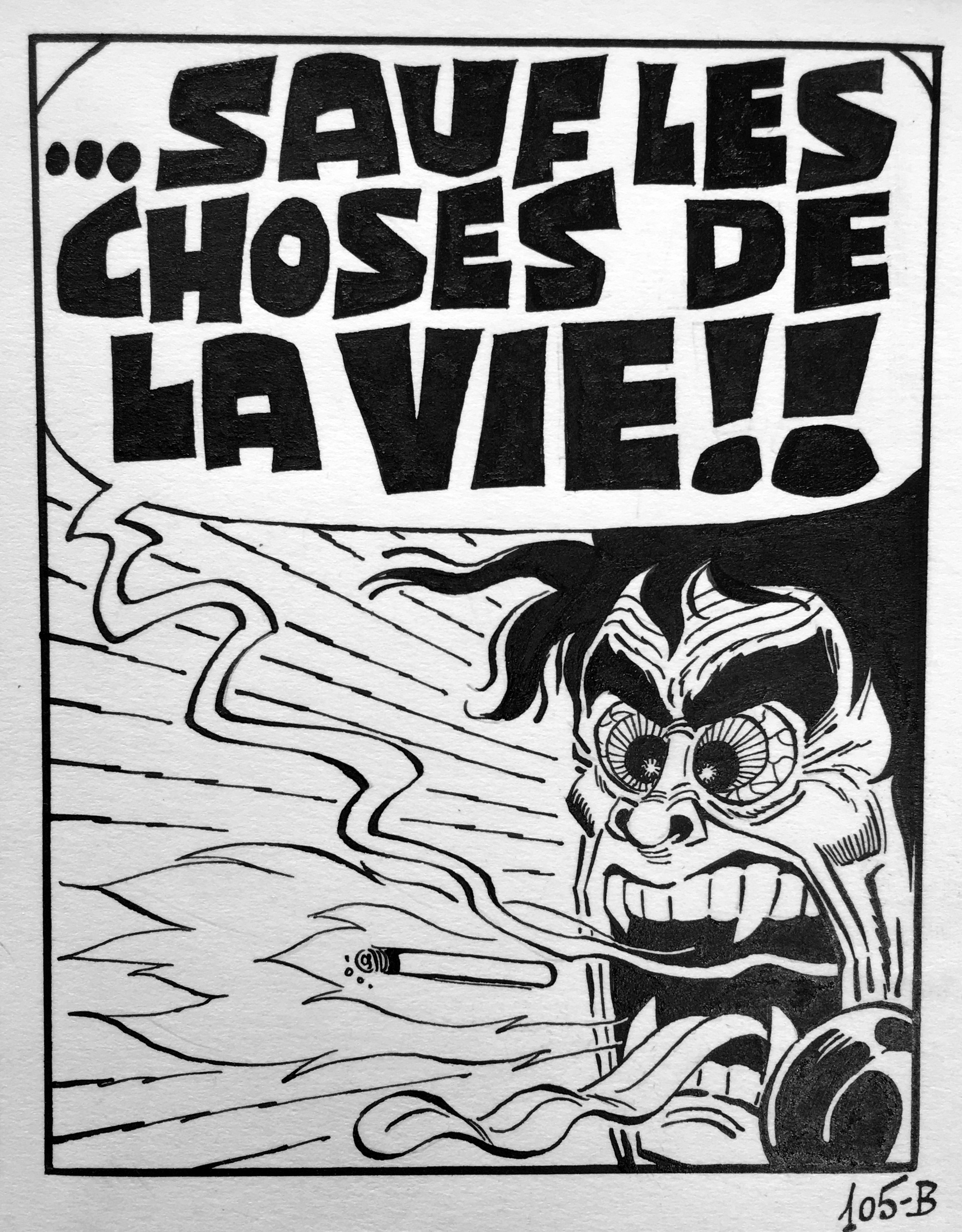 Rubrique-à-Braque Tome 3 - Gotlib - Planche originale