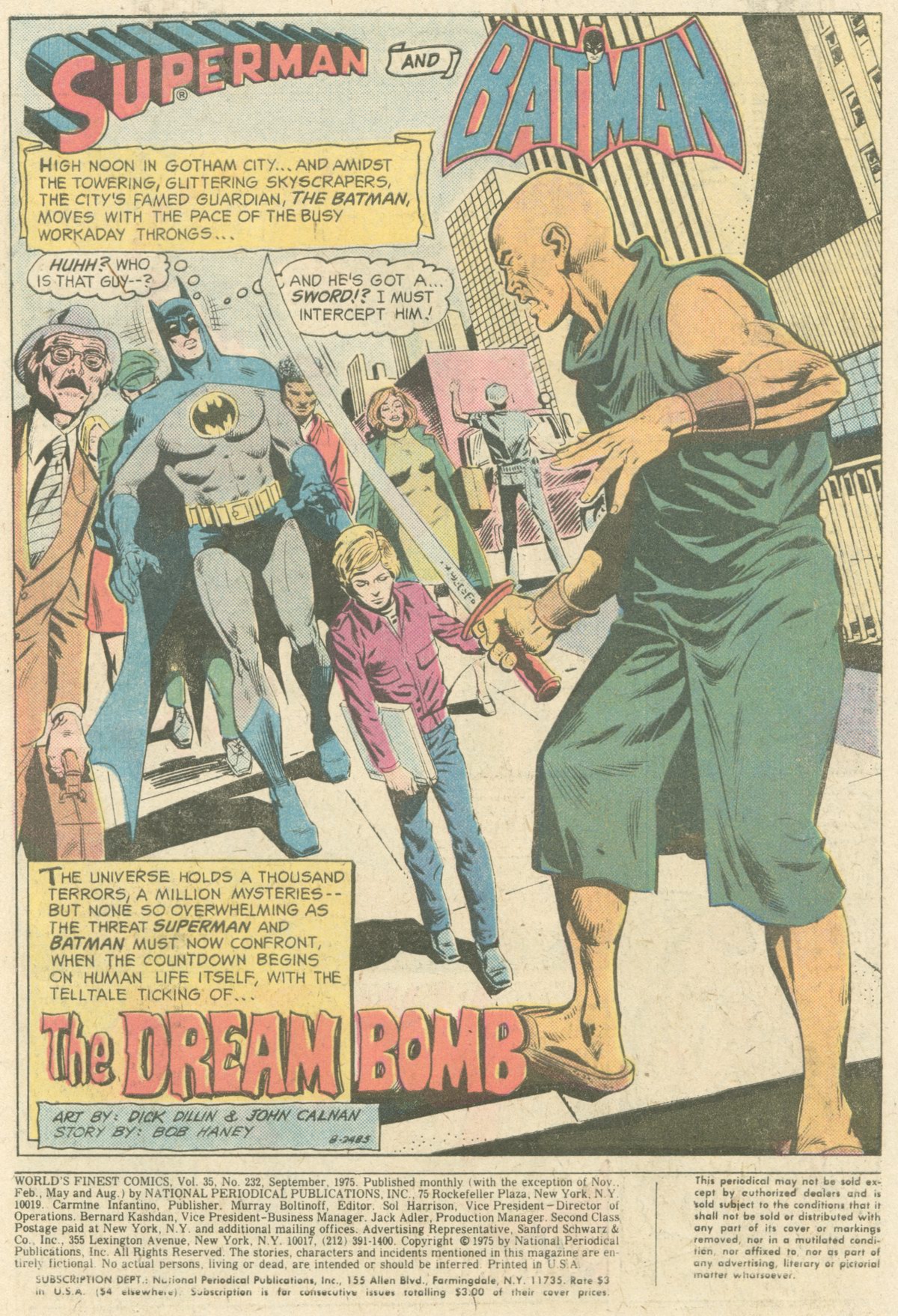 Dick Dillin, John Calnan, Batman - World's Finest - Dick Dillin - Comic ...