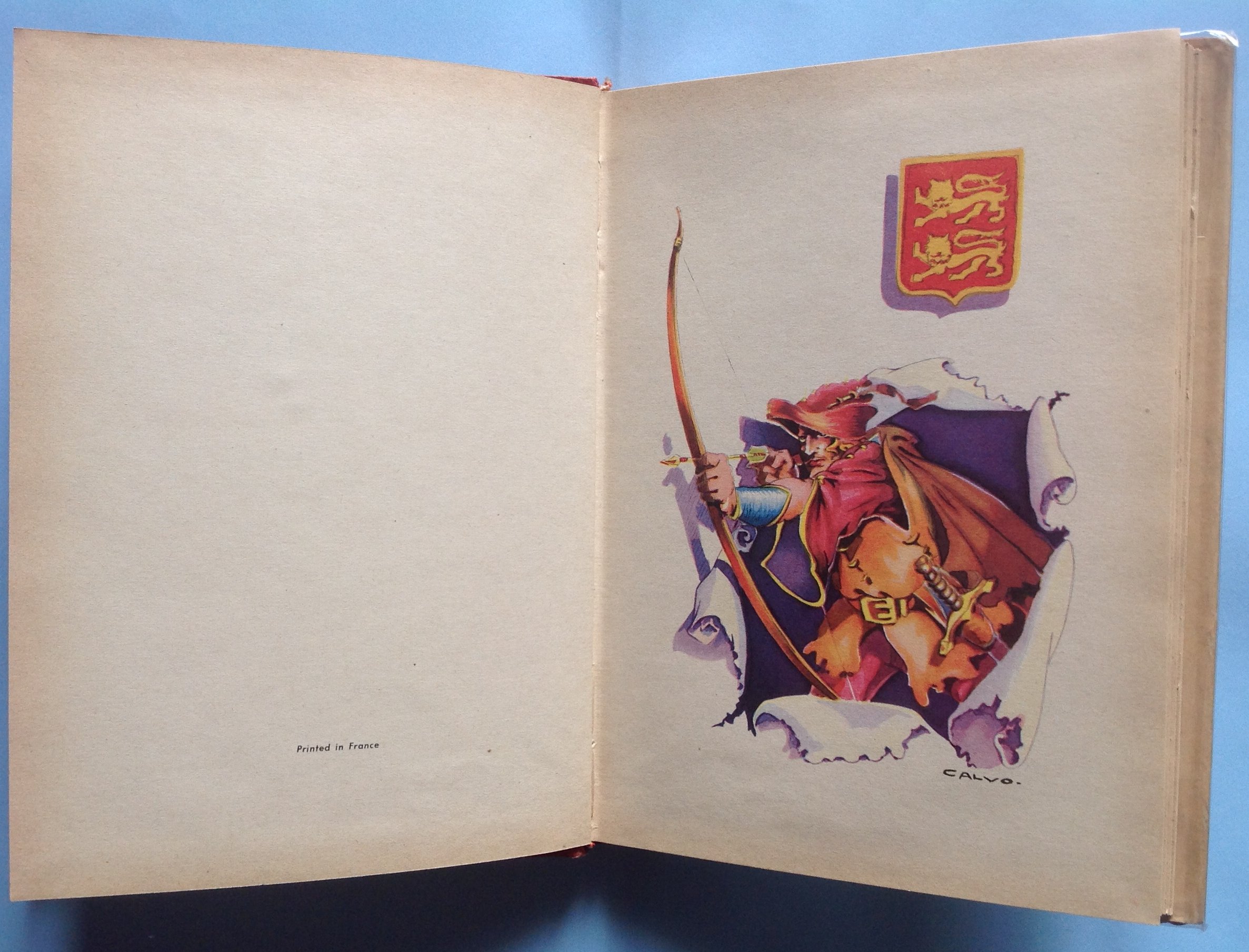 Calvo Robin des Bois , illustration Couleur Directe G.P 1949 + Envoi de ...