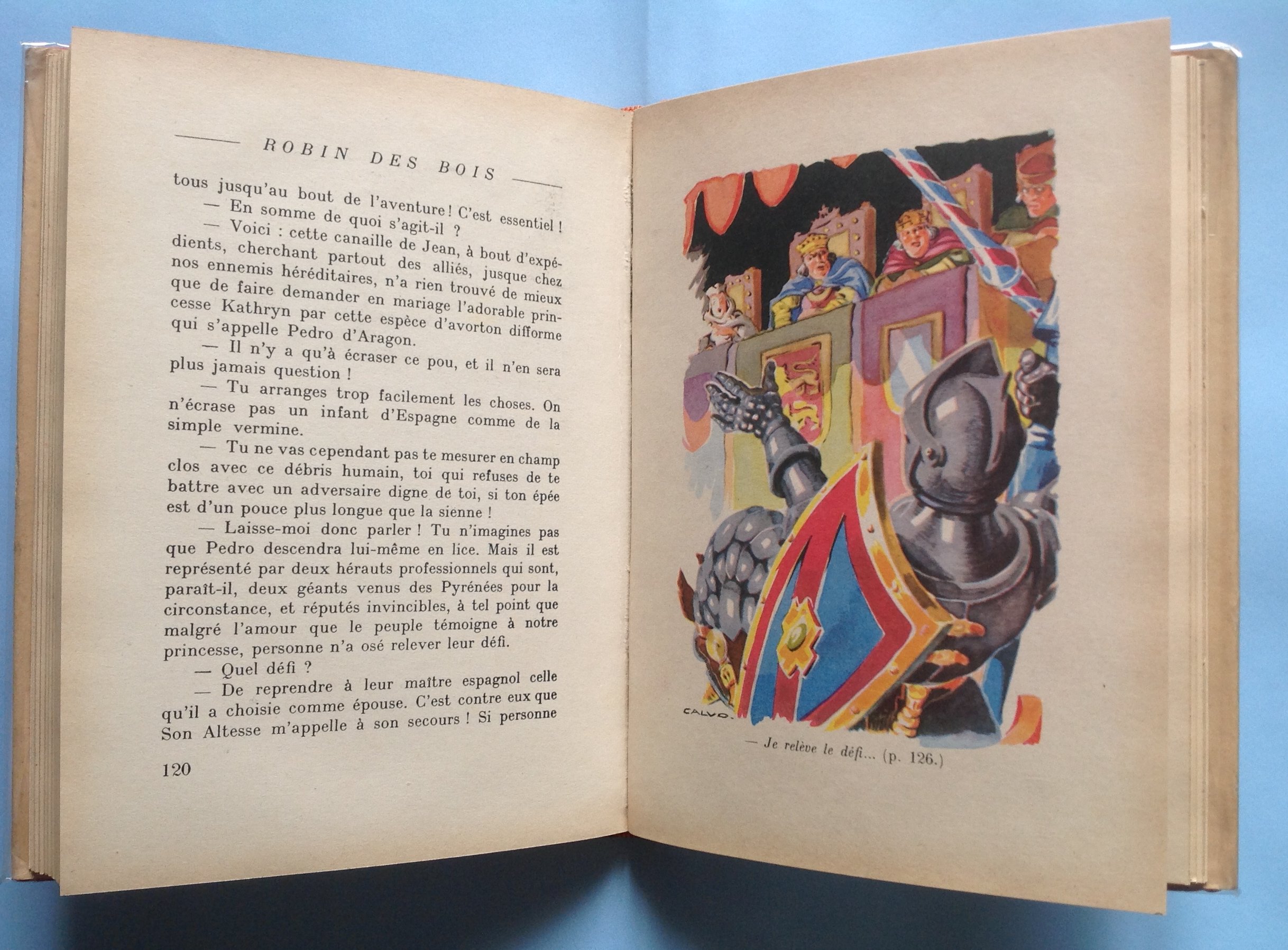 Calvo Robin des Bois , illustration Couleur Directe G.P 1949 + Envoi de ...