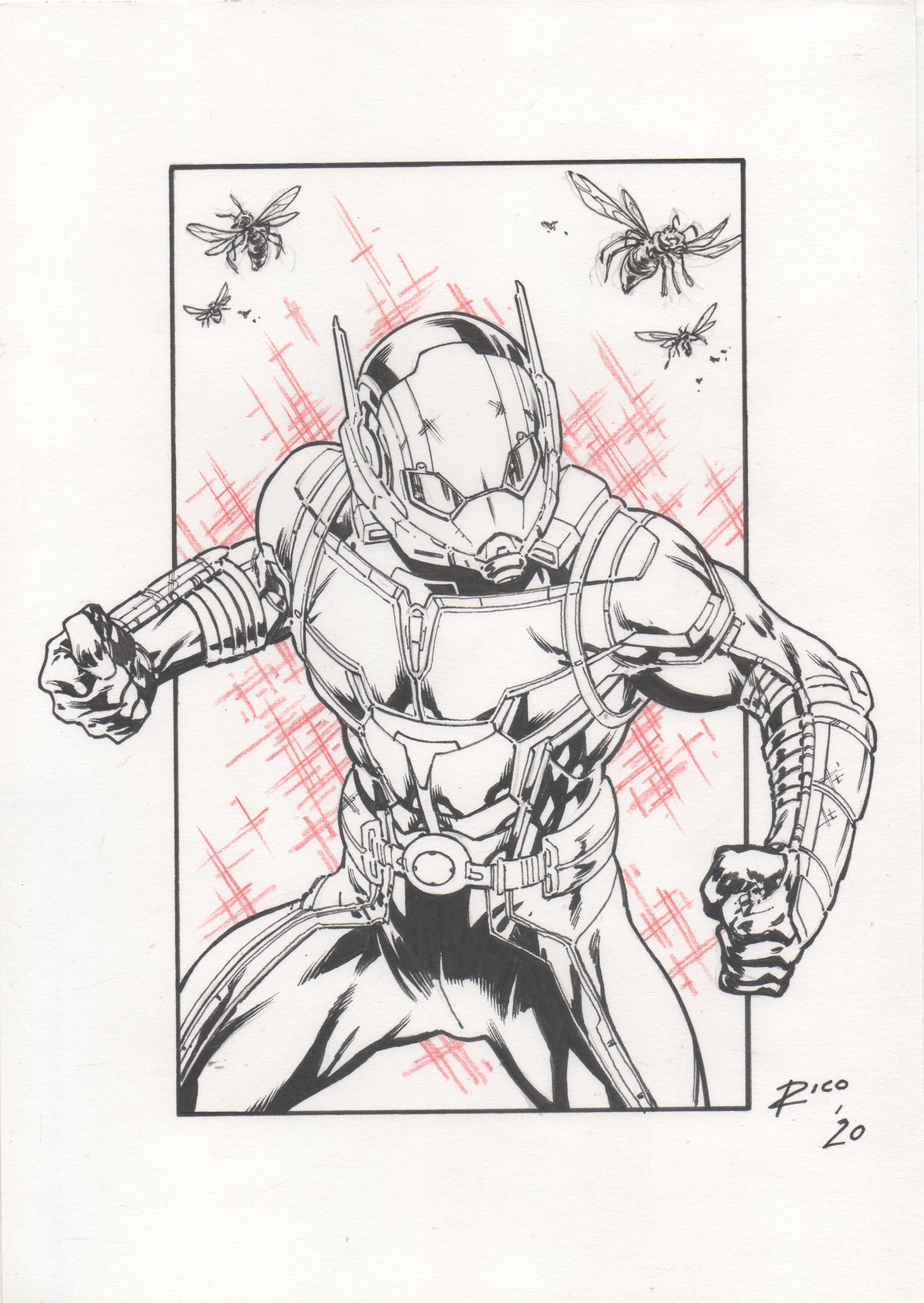 Ant-Man by Ian Richardson [Rico] - Original Illustration