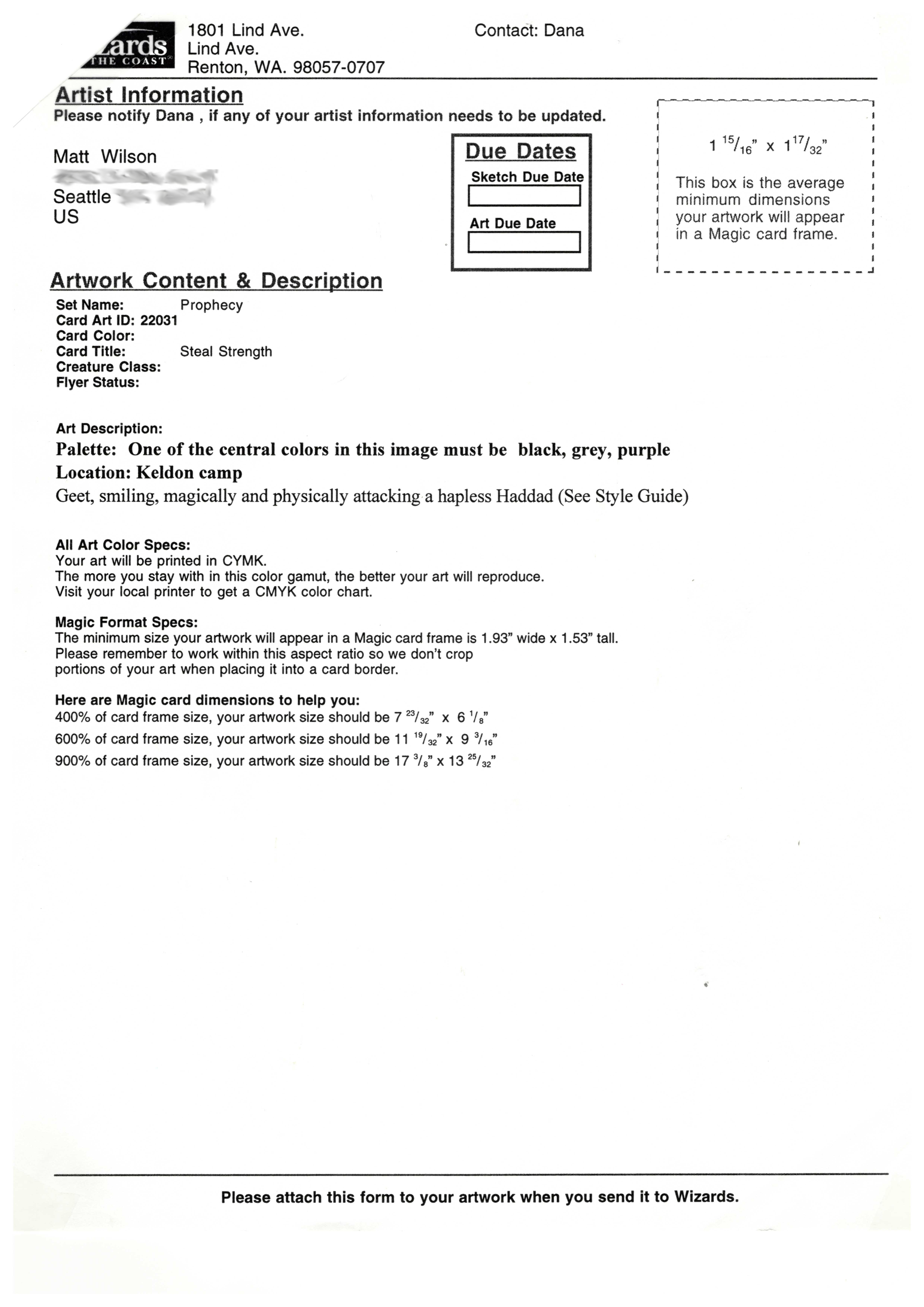 Matthew D. Wilson - MTG - Flay - Illustration originale