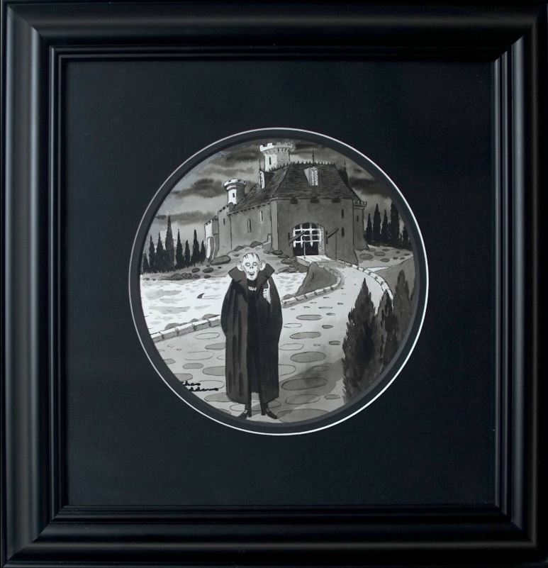 Dracula by Charles Addams - Illustration originale