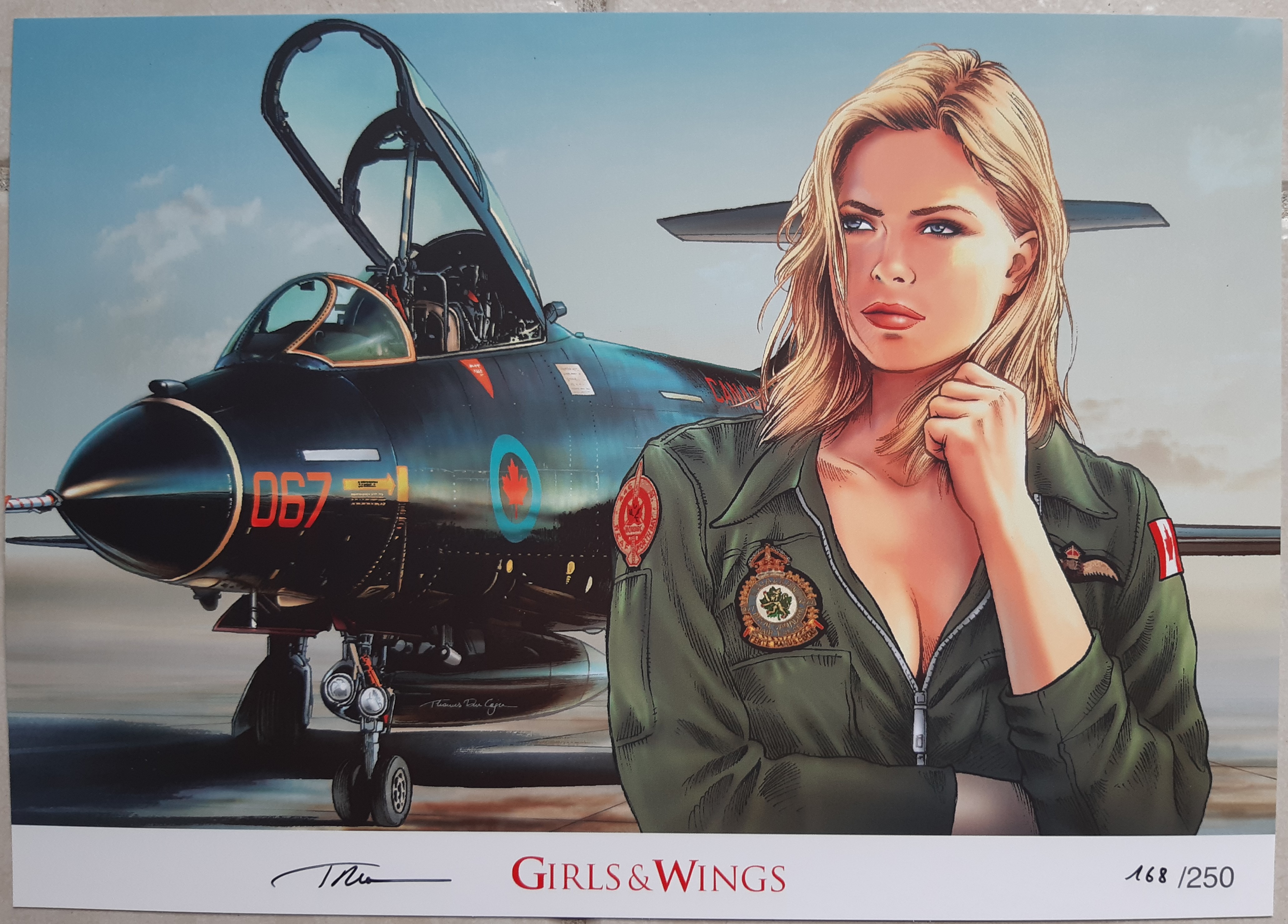 Thomas Du Caju, Couv. Girls & Wings avec Betty - Couverture originale