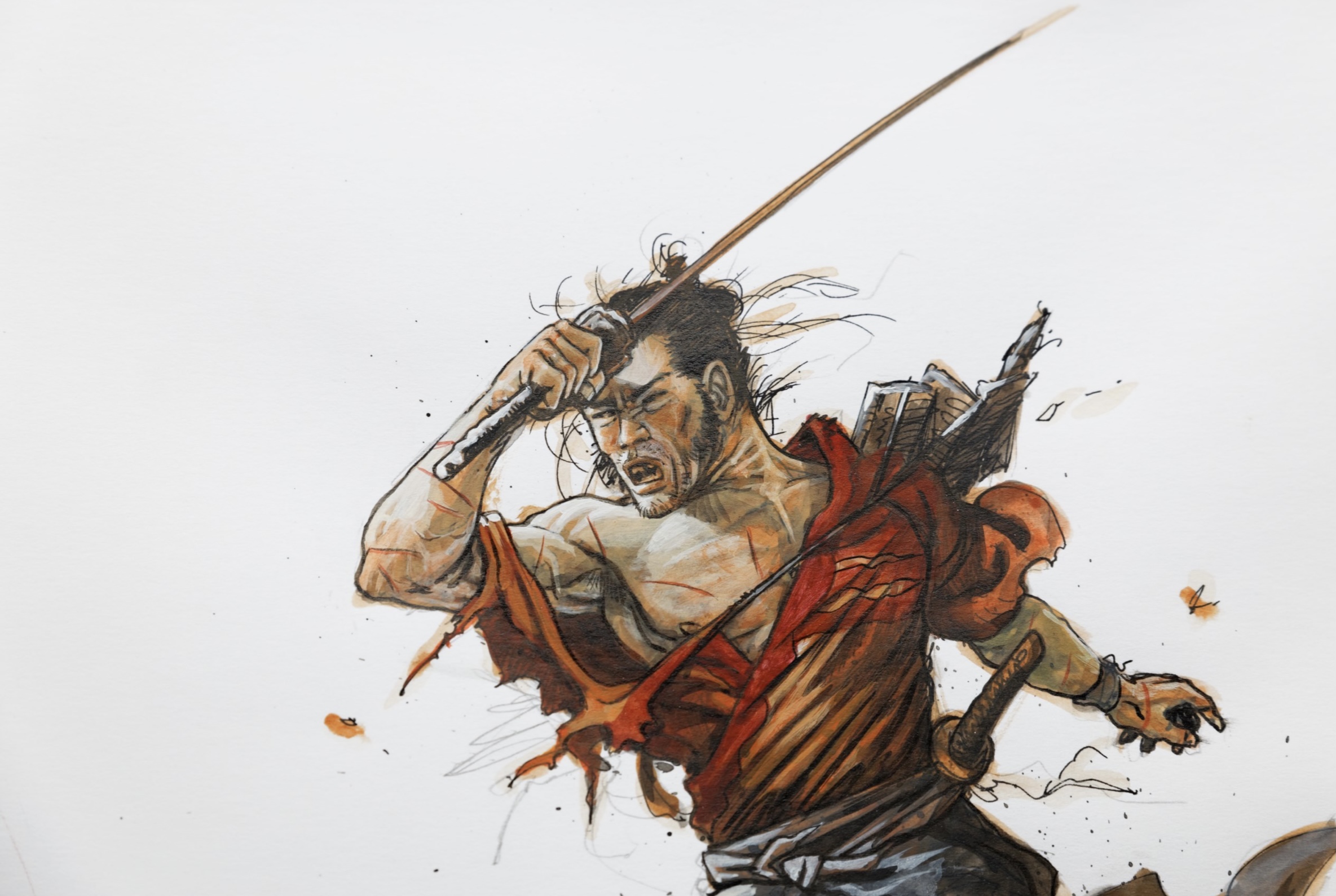 En vente - Samuraï par Frédéric Genêt - Couverture originale