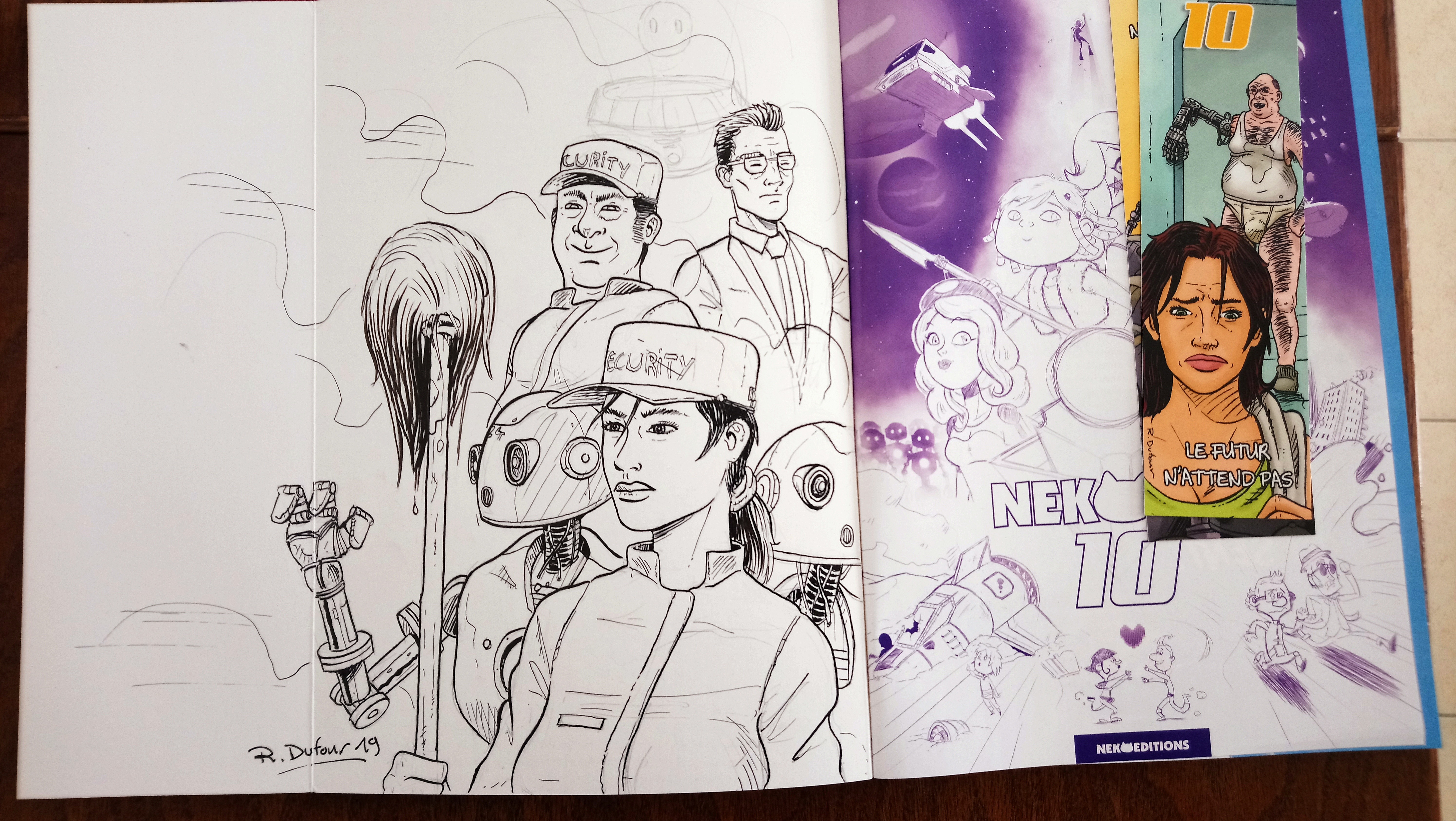 Rudy Dufour, Dédicace NEKOMIX 10 FUTUR - Dédicace