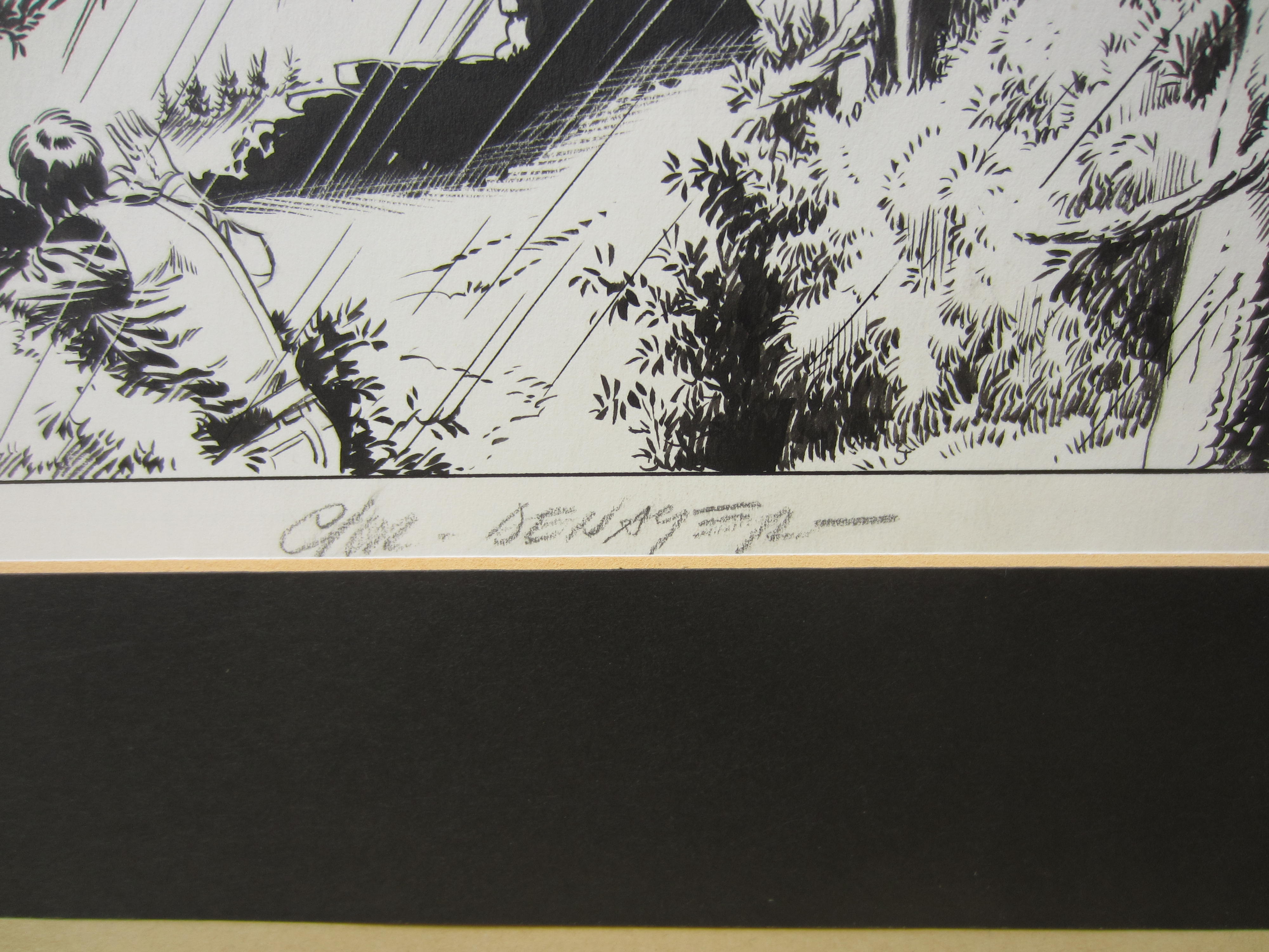 Patrick Leman par Christian Denayer - Planche originale