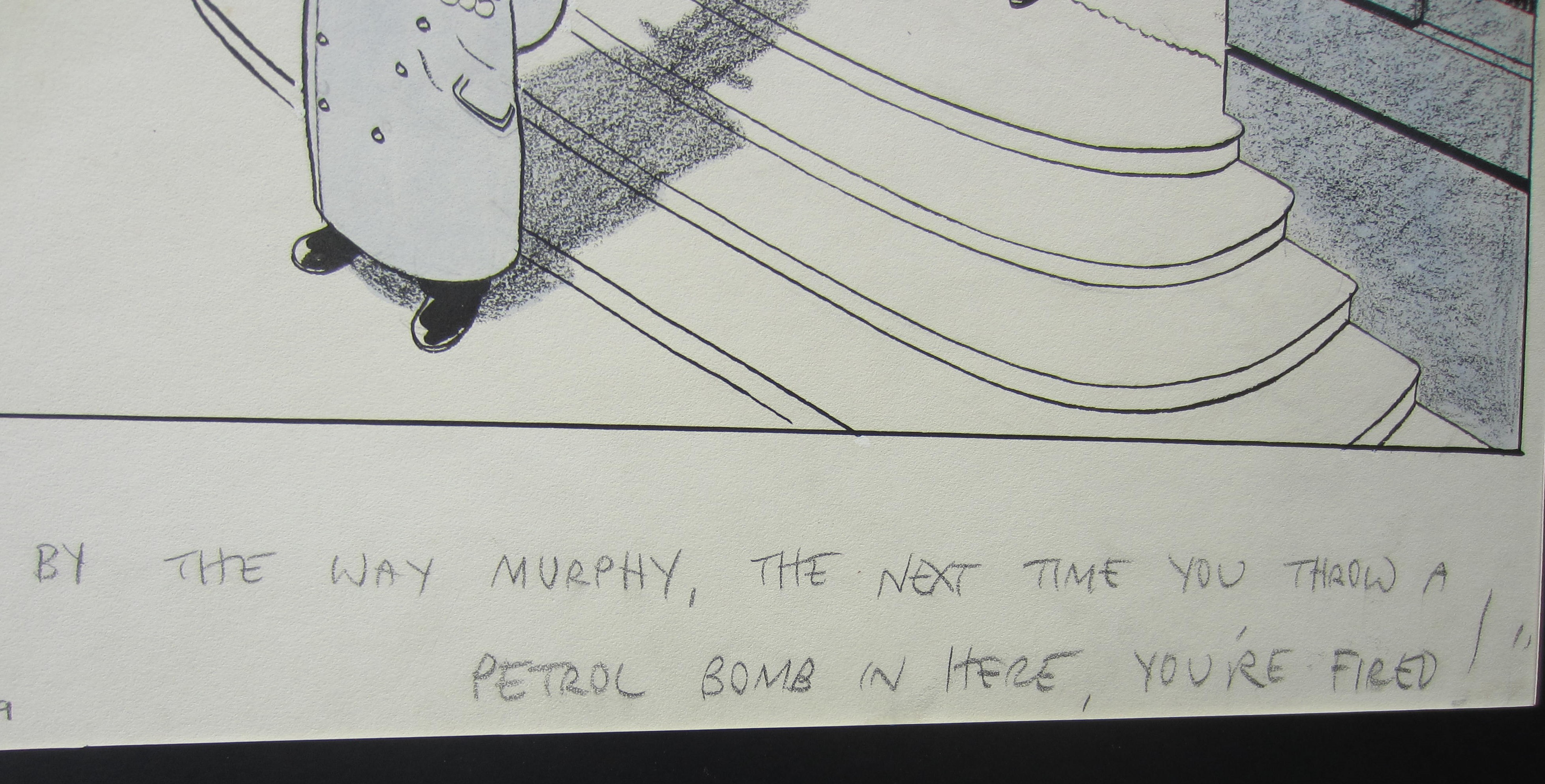 Ritz - IRA cartoon par Jak - Planche originale