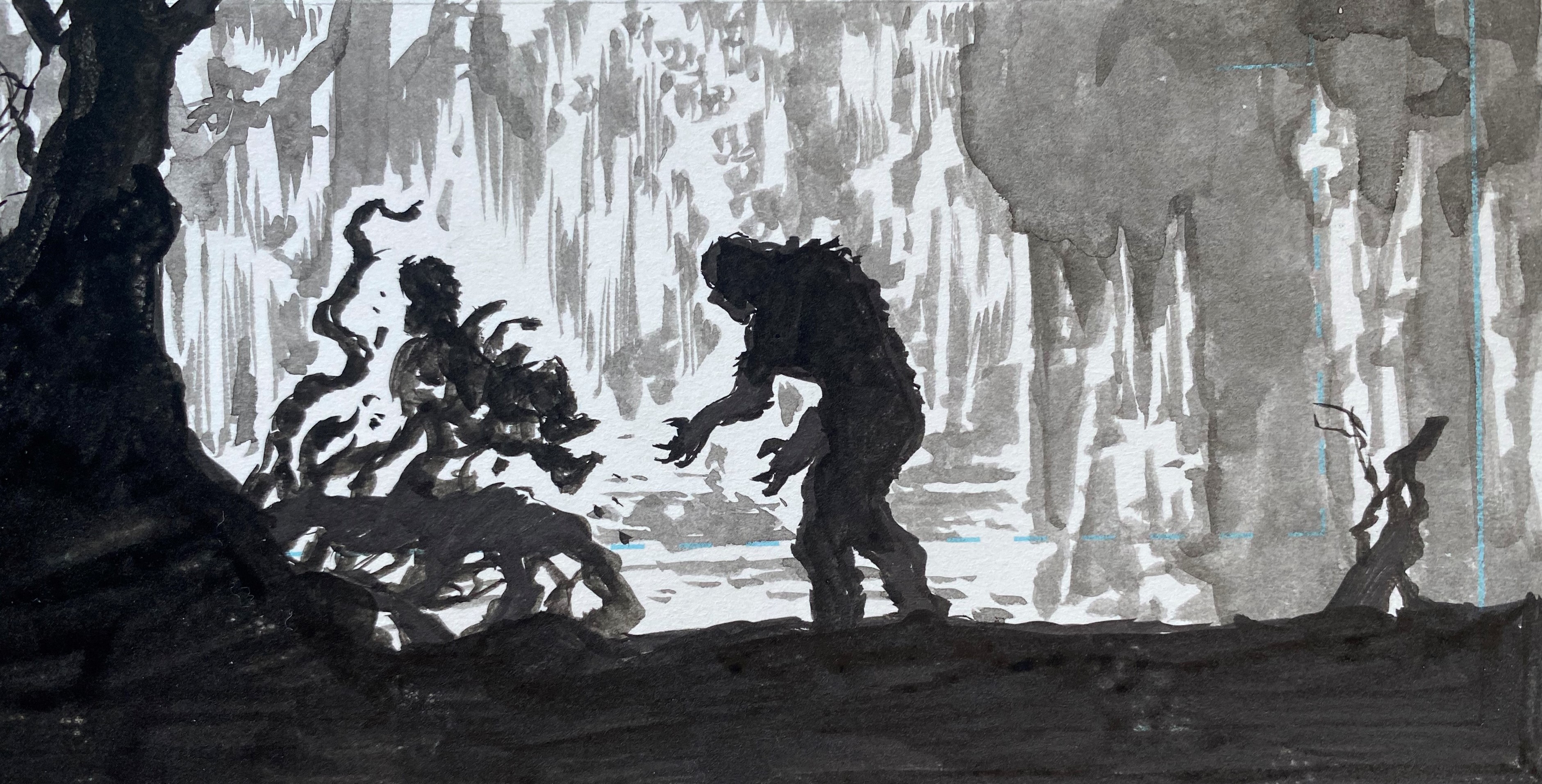 Swamp Thing Halloween Spectacular #1 par Mike Perkins - Planche originale