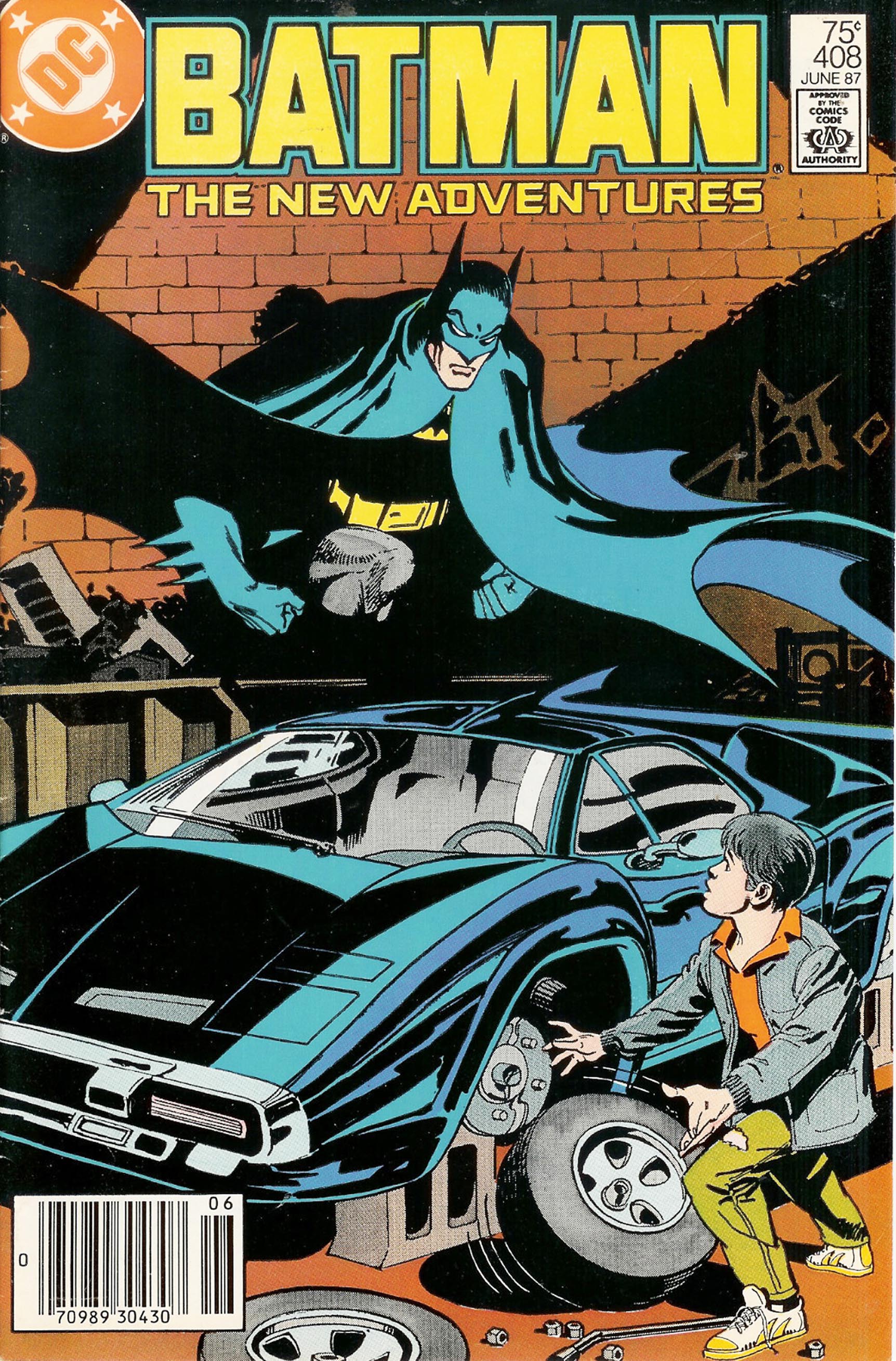 Chris Warner, Batmobile Batman #408 - Planche originale