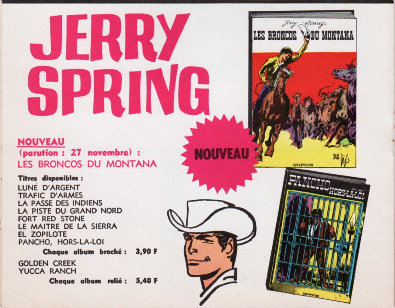 Jijé, Jerry Spring et Pancho - Illustration originale