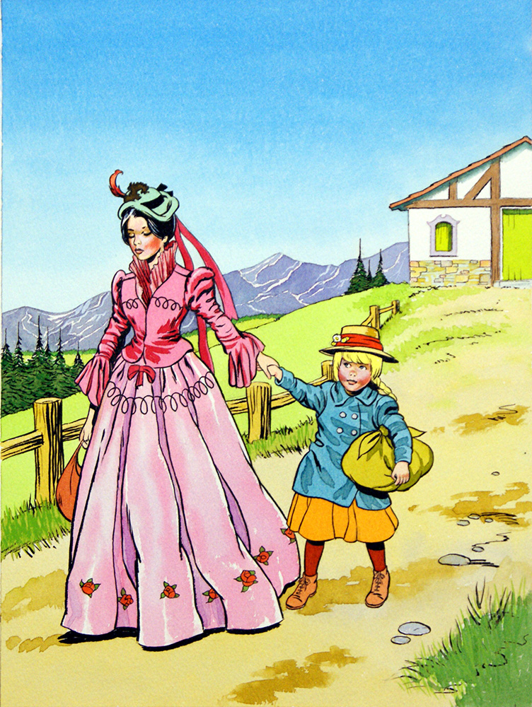 Jesús Blasco, Couverture d'une histoire de Heidi parue au Royaume-Uni ...