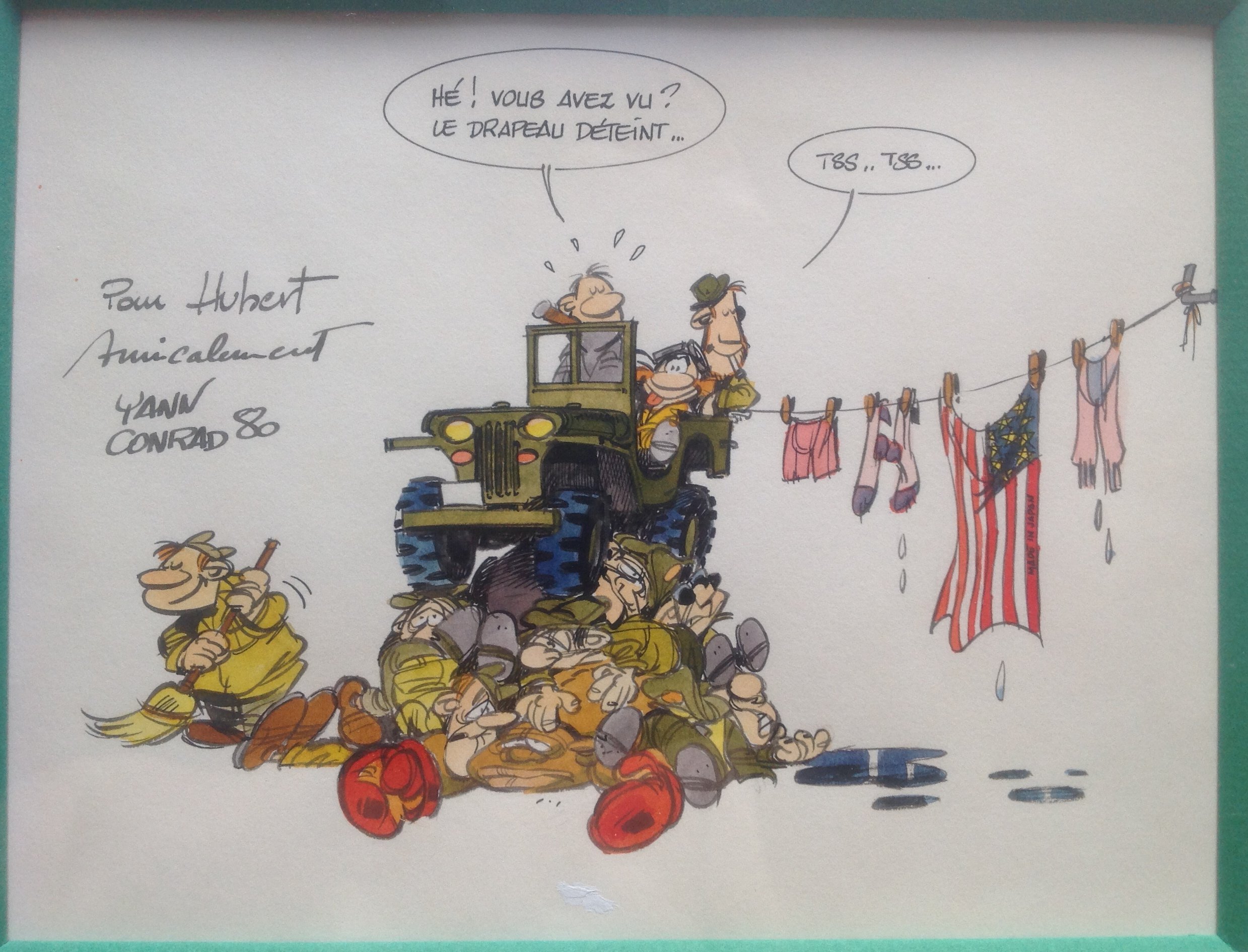 Conrad & Yann Les innommables Dessin inédit Couleur Directe de 1980 ...