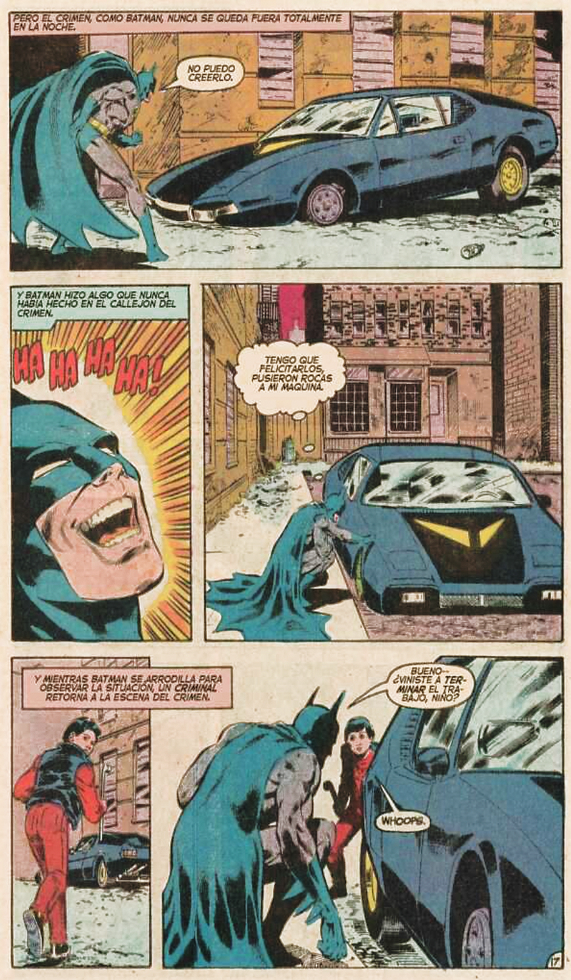 Chris Warner, Batmobile Batman #408 - Planche originale