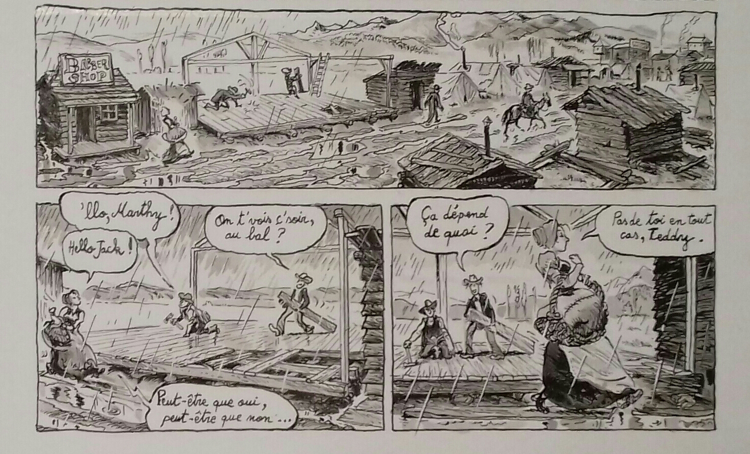 Matthieu Blanchin, Wild western laundry - Planche originale