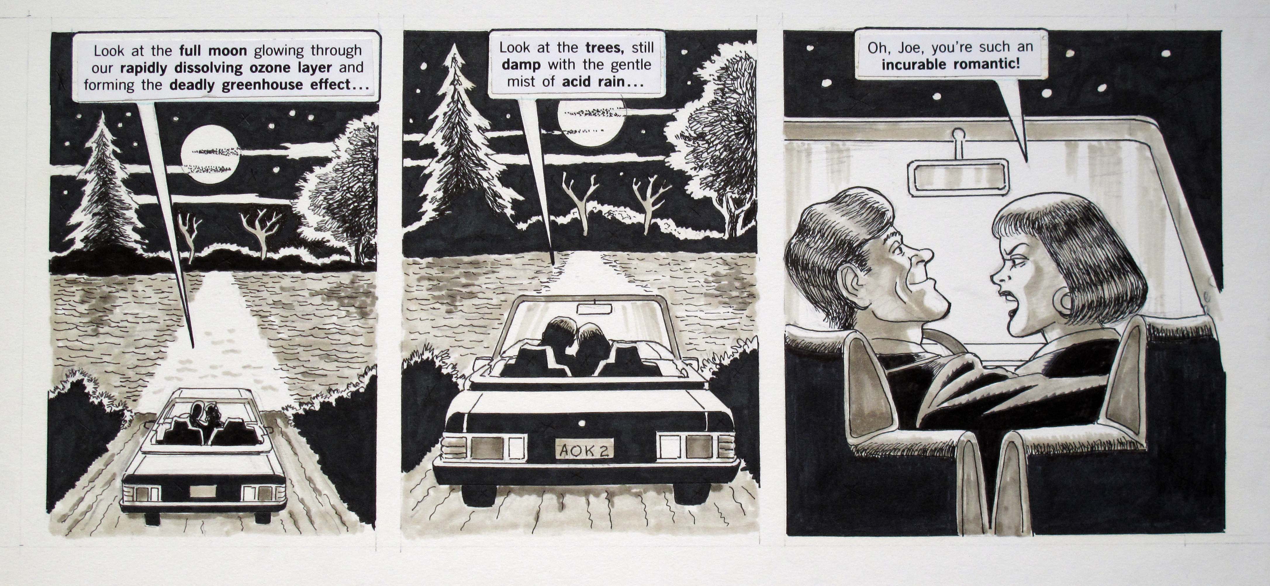 Dave Berg, "the lighter side" MAD #282 - Planche originale
