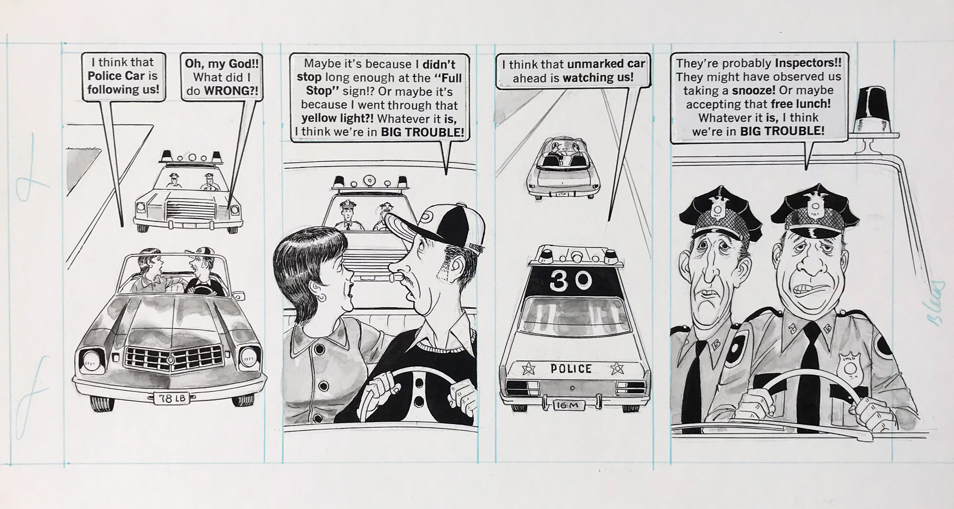 Dave Berg, "the lighter side" MAD #307 - Planche originale
