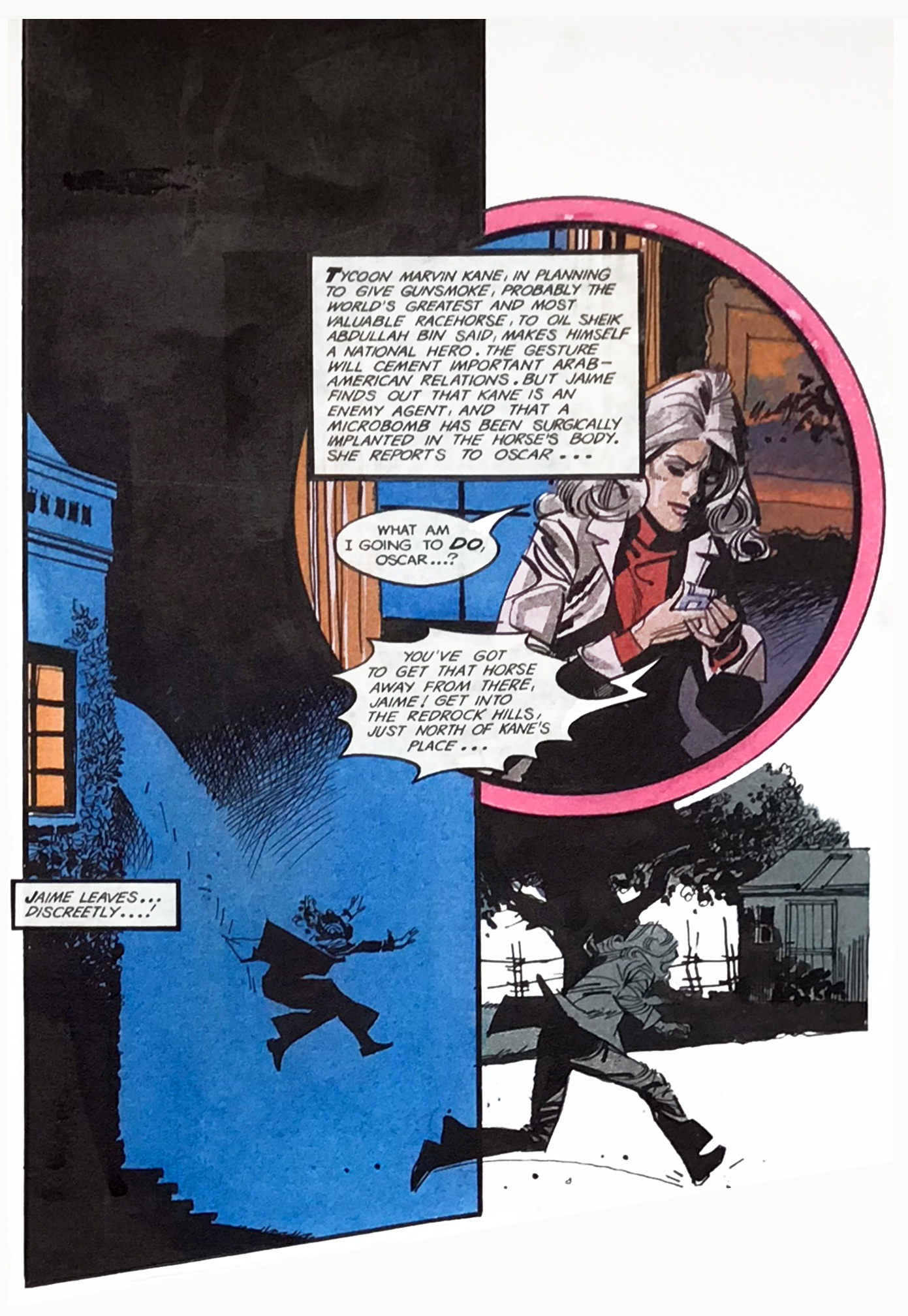 John M. Burns, Bionic Woman LOOK IN #01 p01 - Comic Strip