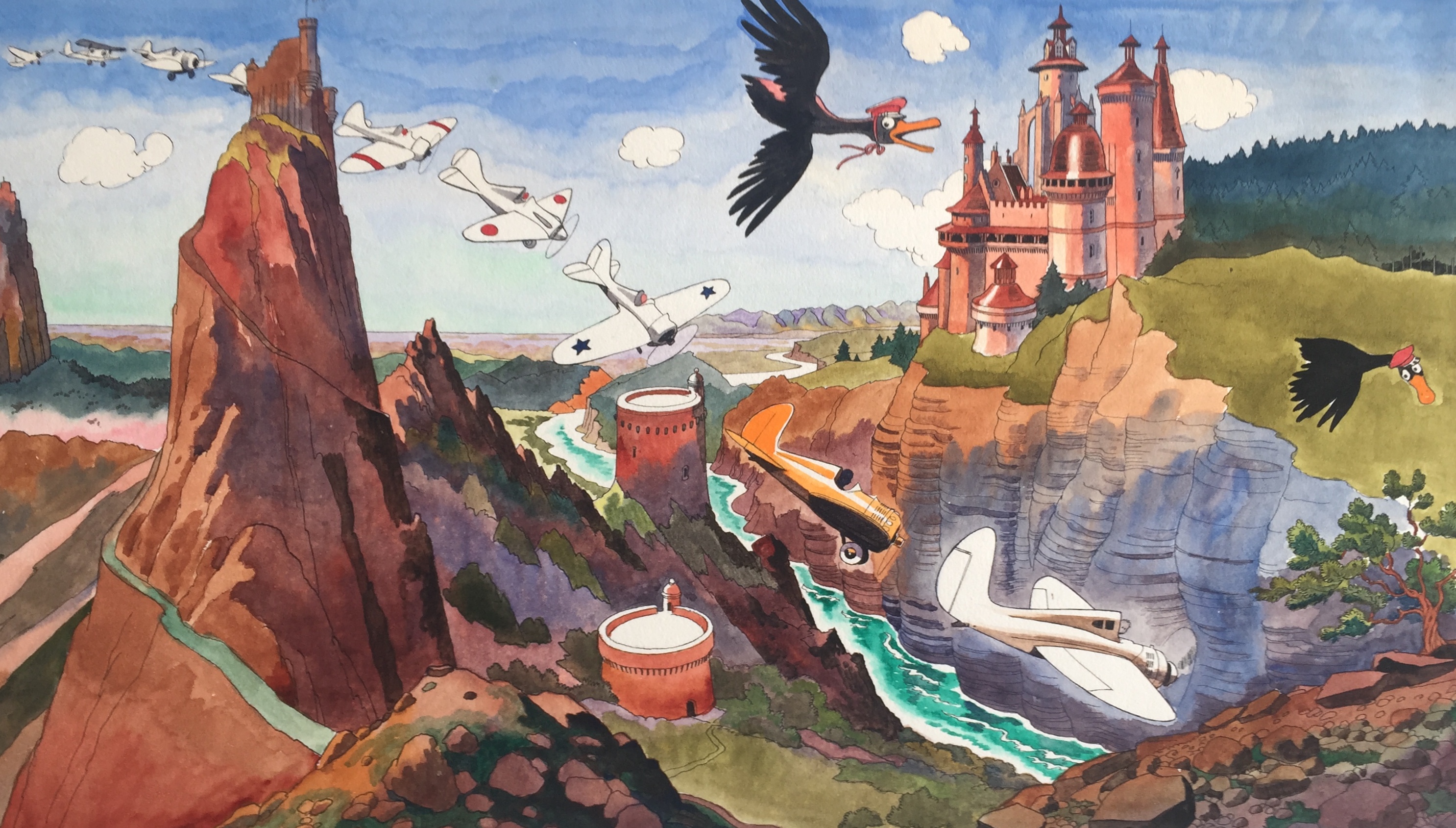 illustration par Guy Sabran - Illustration originale