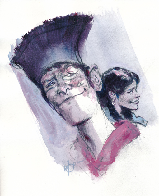 René Follet | 2006 | Les zingari - Illustration originale