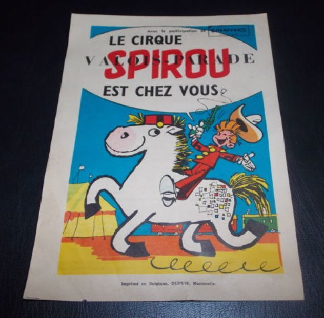 unknown, Carte dédicacée du Cirque Spirou (12) Bernard HALLER, circa 1960. - Œuvre originale