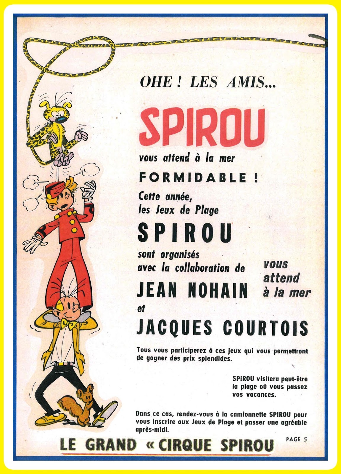 unknown, Carte dédicacée du Cirque Spirou (12) Bernard HALLER, circa 1960. - Œuvre originale