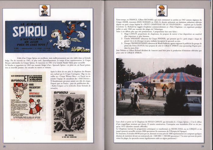 unknown, Carte dédicacée du Cirque Spirou (12) Bernard HALLER, circa 1960. - Œuvre originale