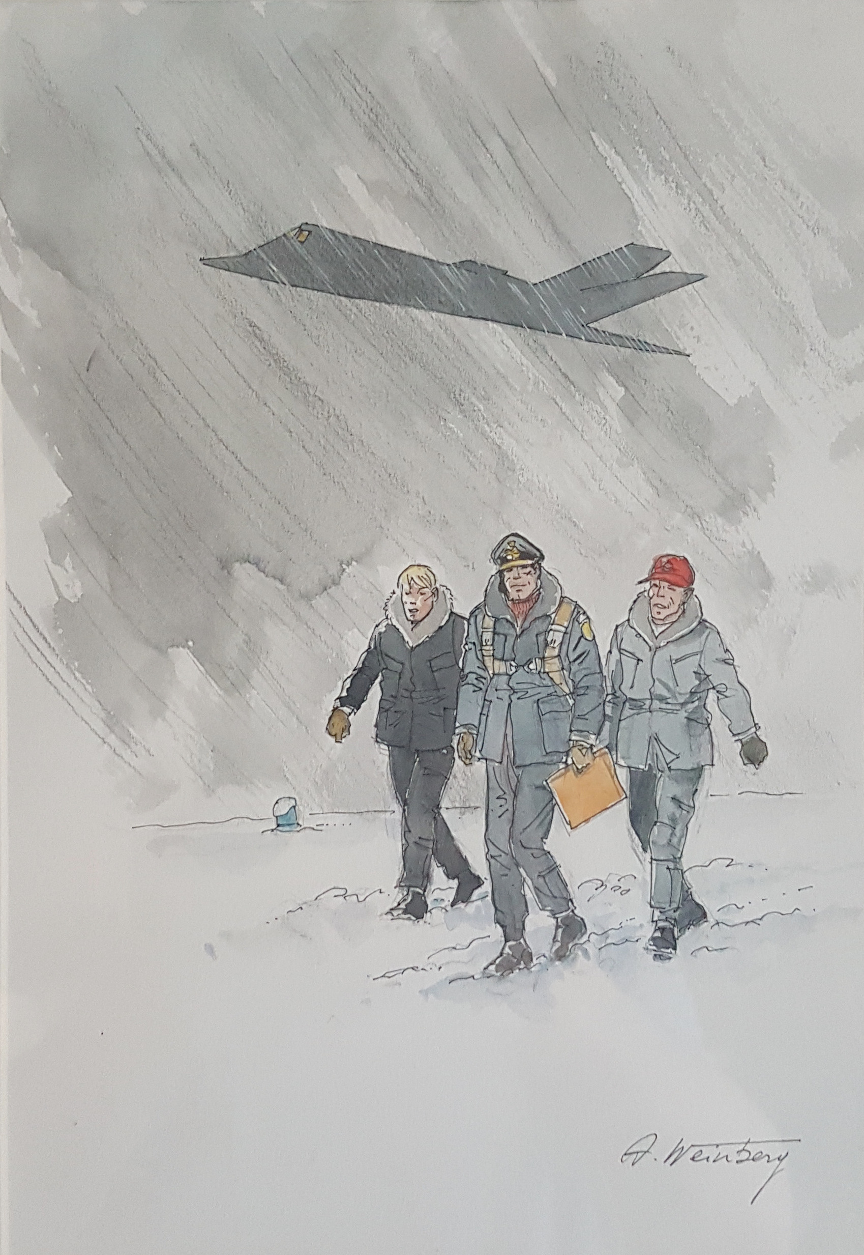 Dan COOPER par Albert Weinberg - Illustration originale