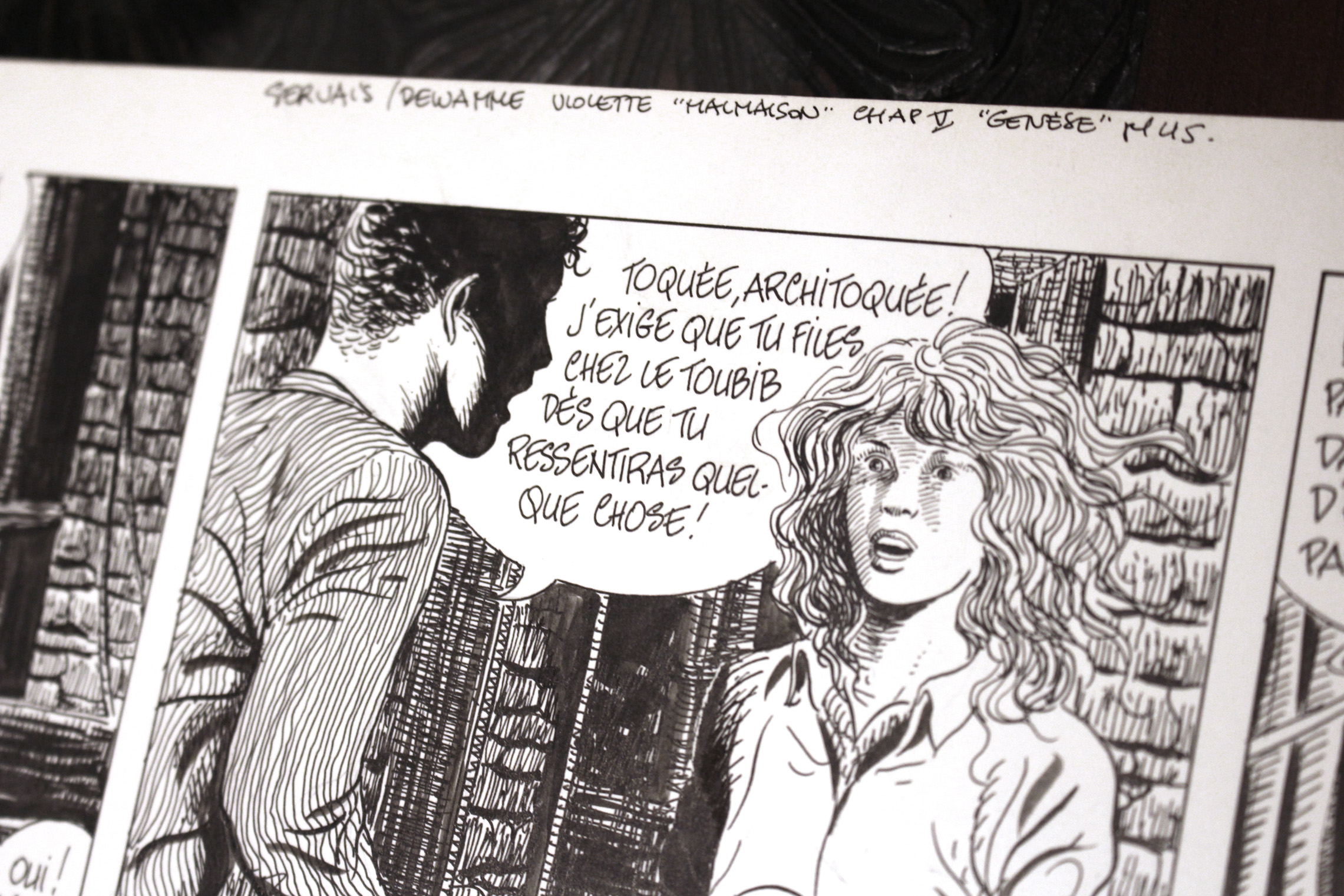 Tendre Violette - Malmaison - Jean Claude SERVAIS - Planche originale