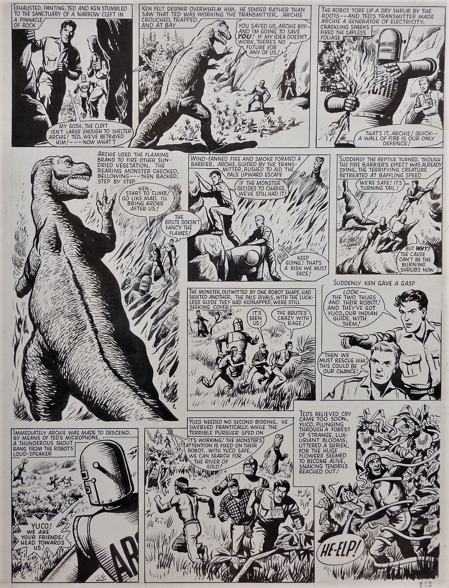 Robot Archie par Ted Kearon - Planche originale
