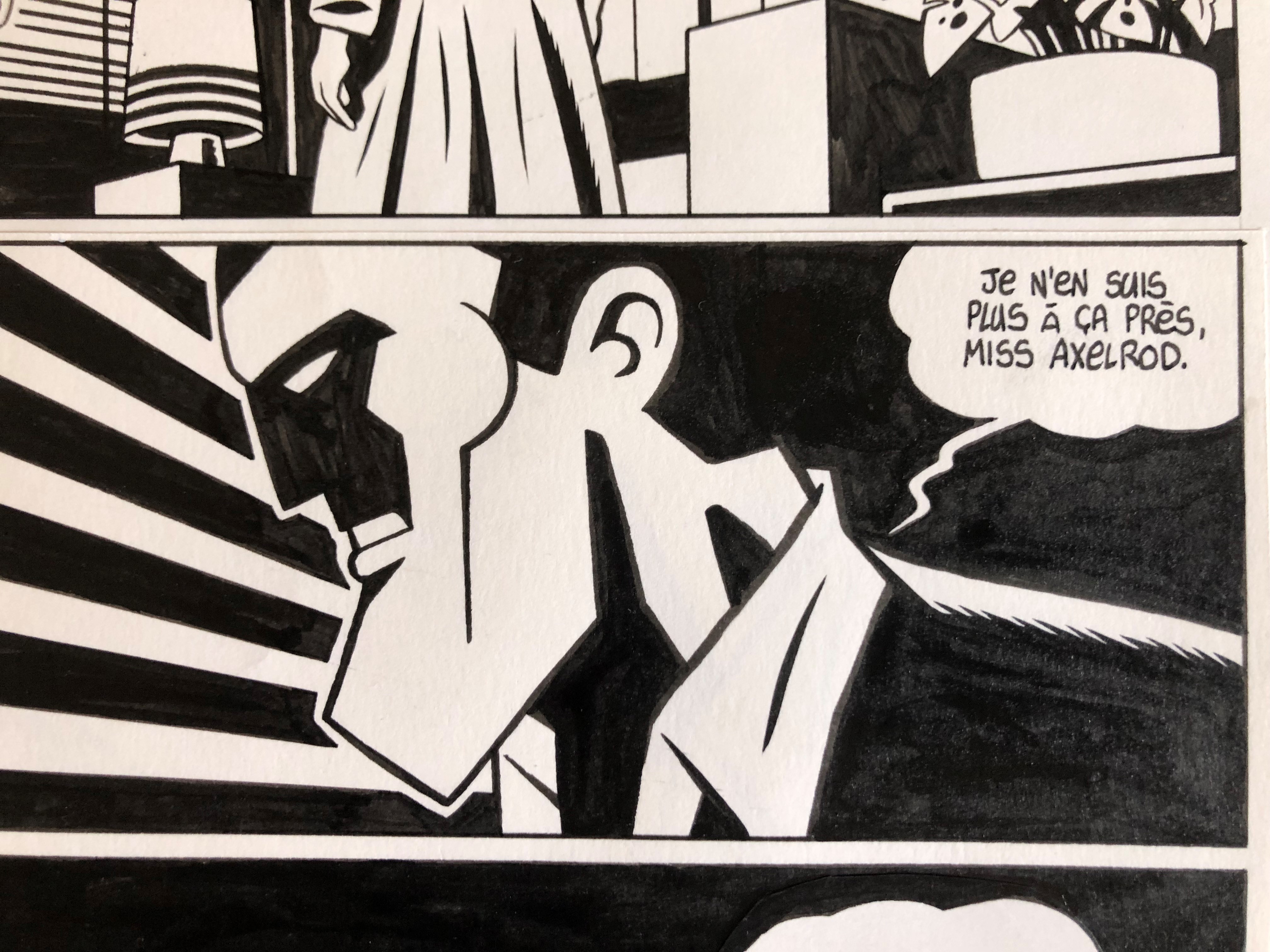 Brüno, Tyler CROSS en planque - Planche originale