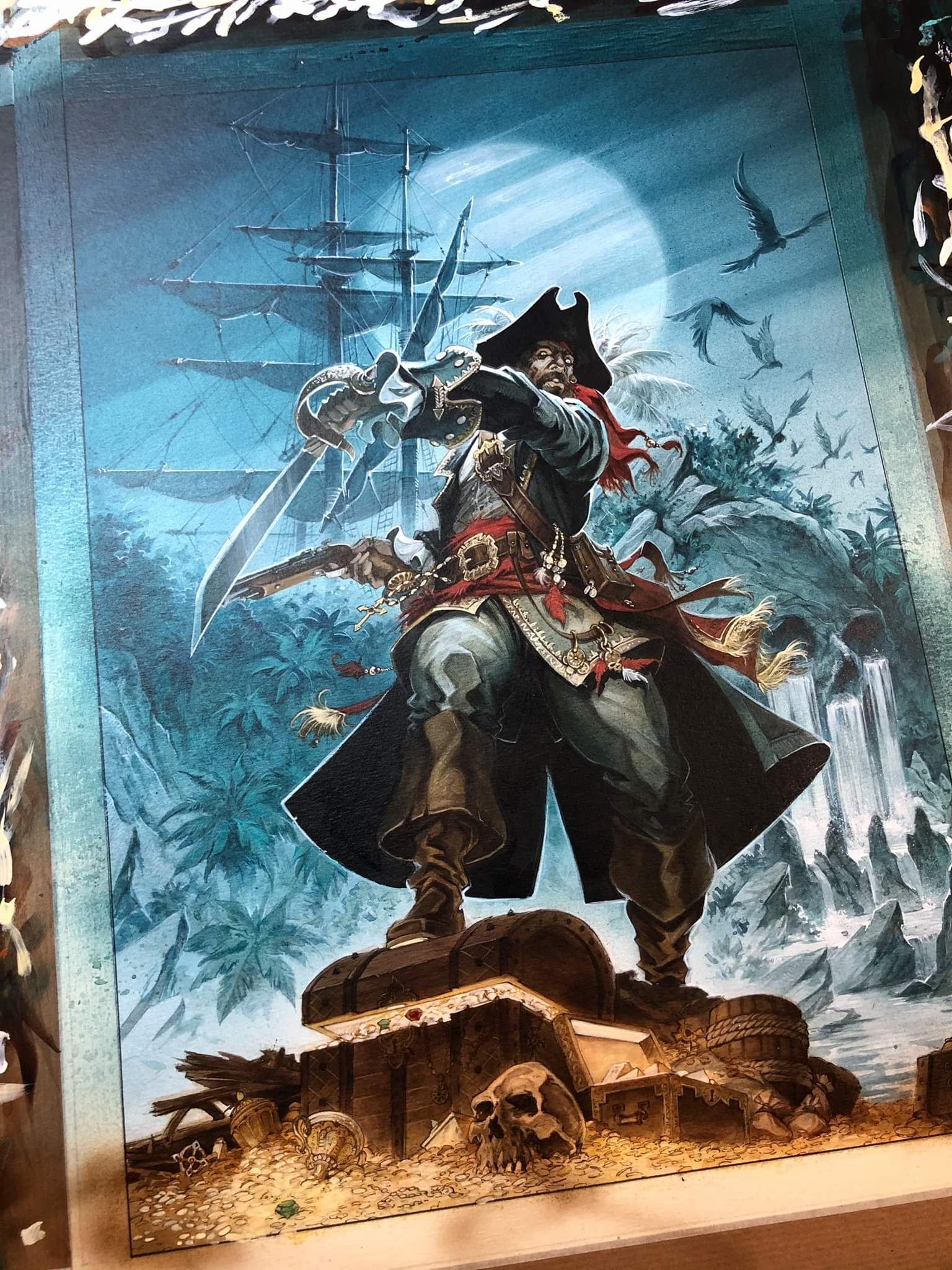 Illustration originale pirate par Anthony Jean - Illustration