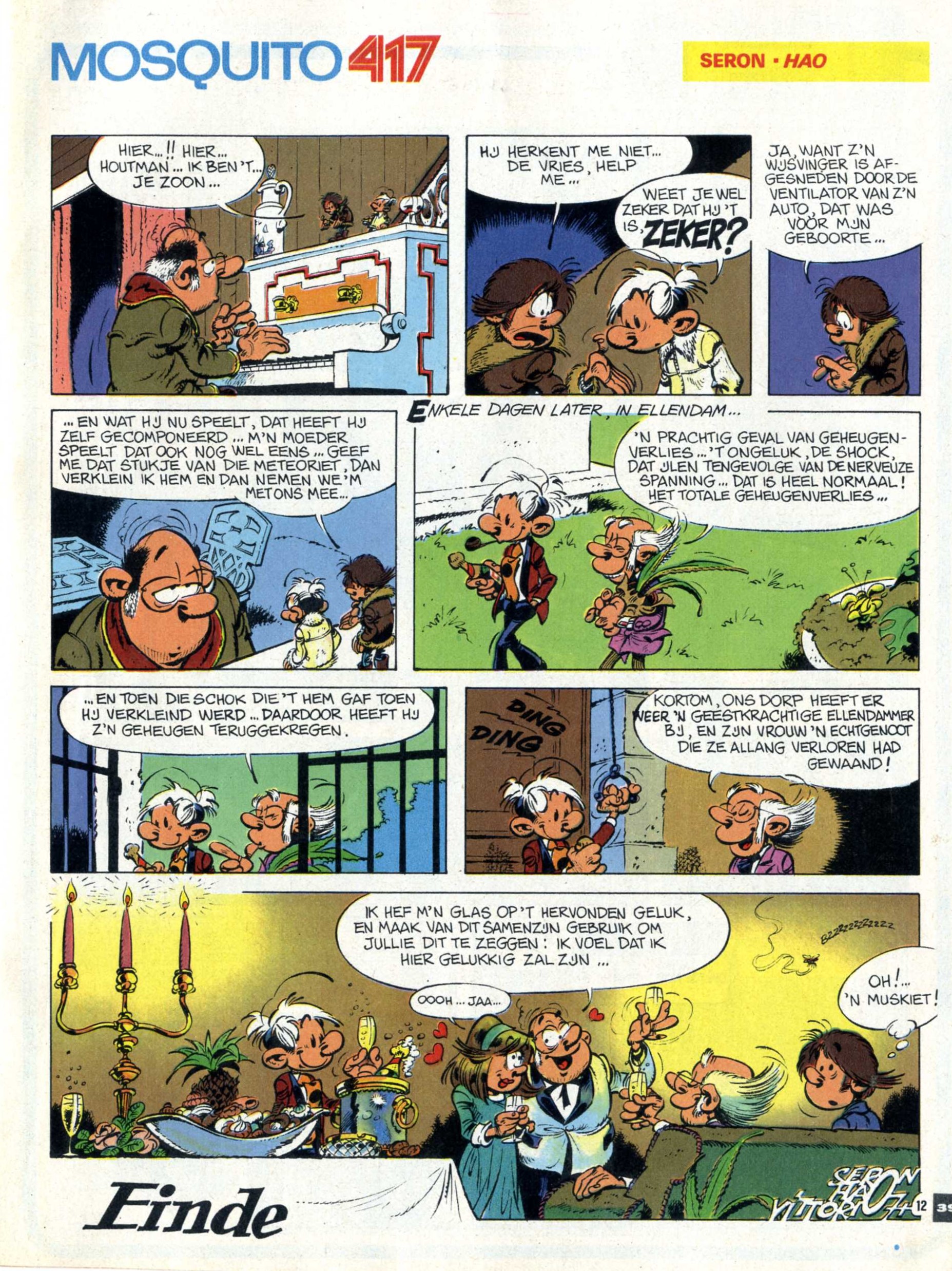 Pierre Seron, De Mini-Mensjes - Les Petits Hommes - Planche originale