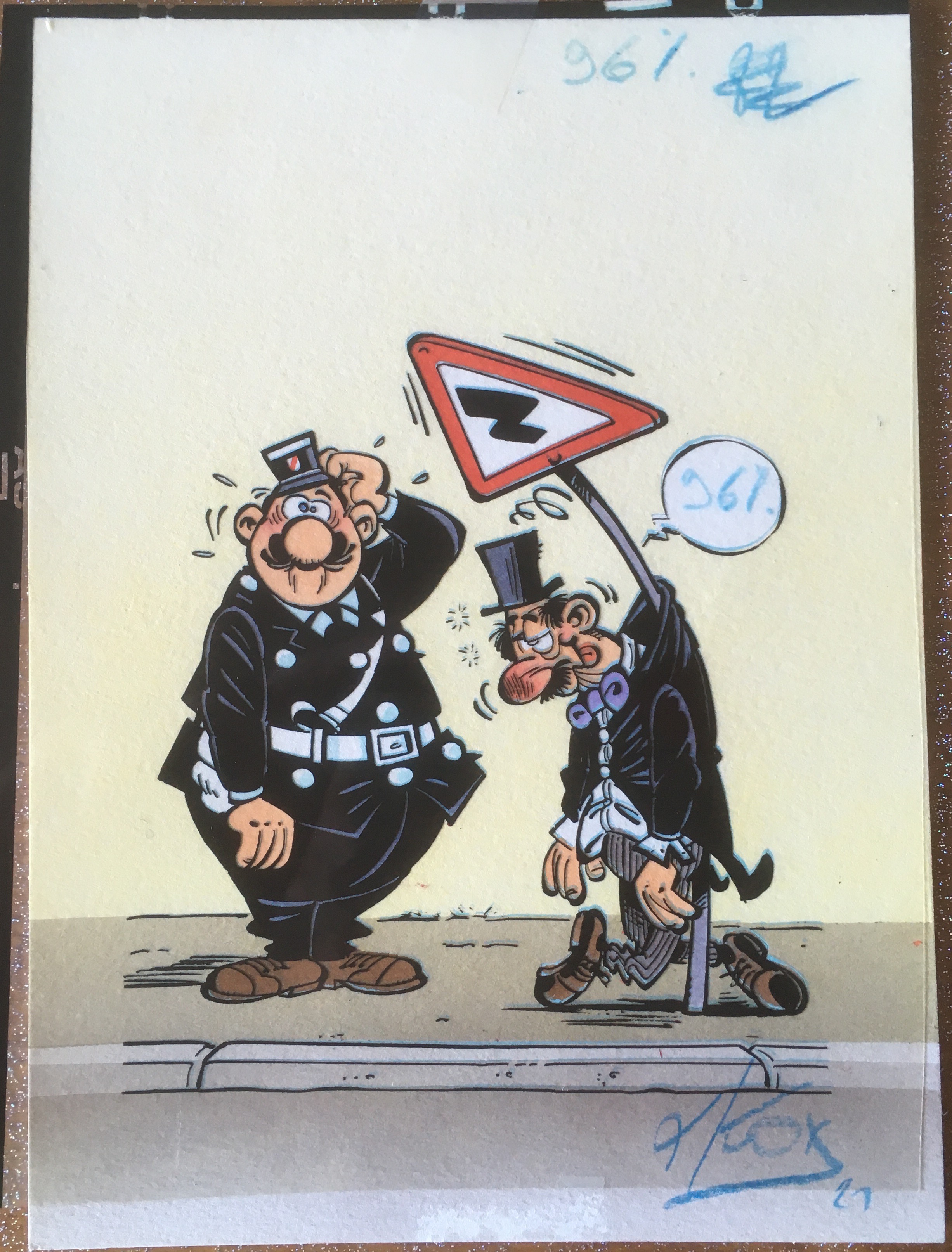 Daniël Kox, Agent 212 mise en couleur - Œuvre originale