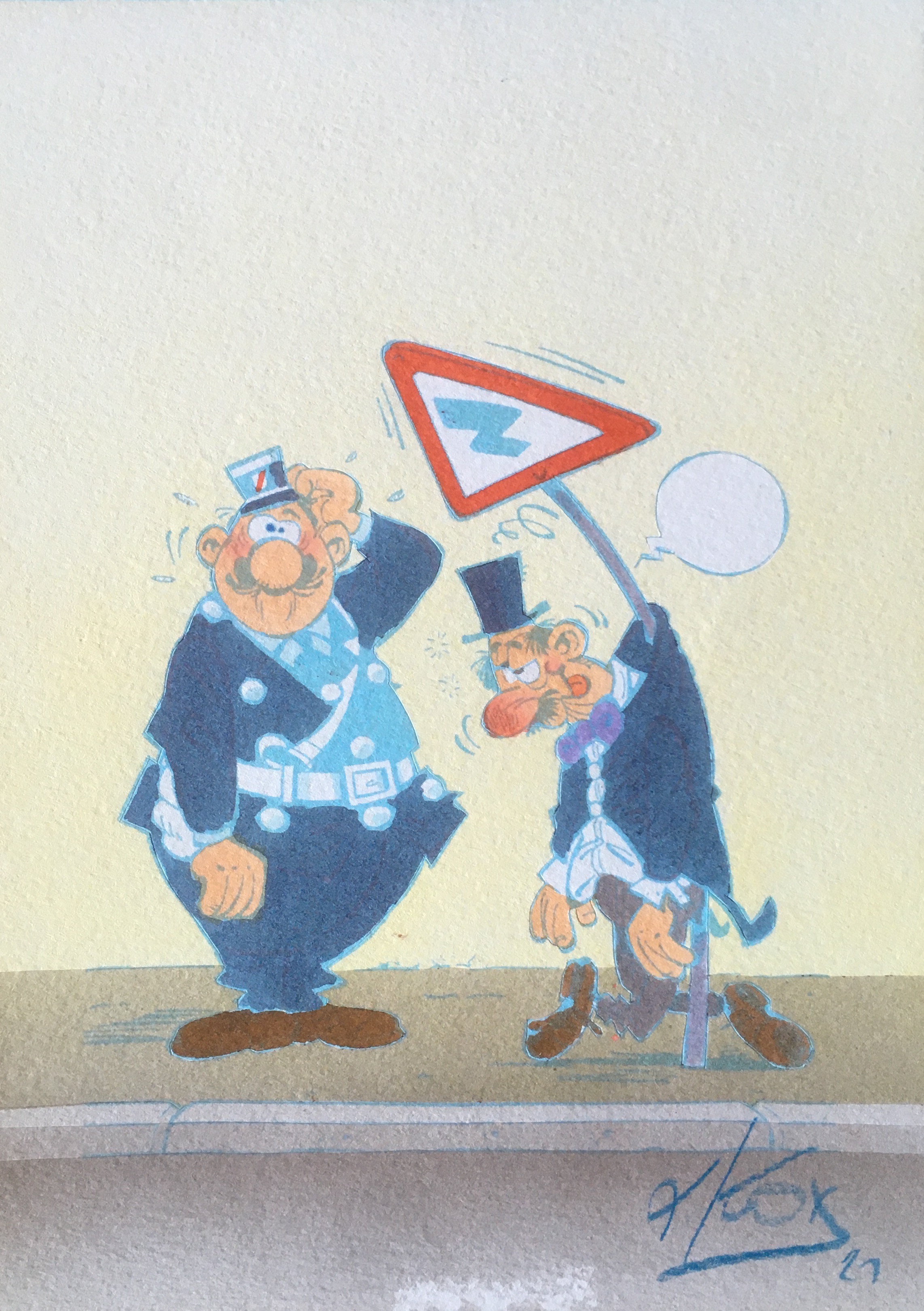 Daniël Kox, Agent 212 mise en couleur - Œuvre originale