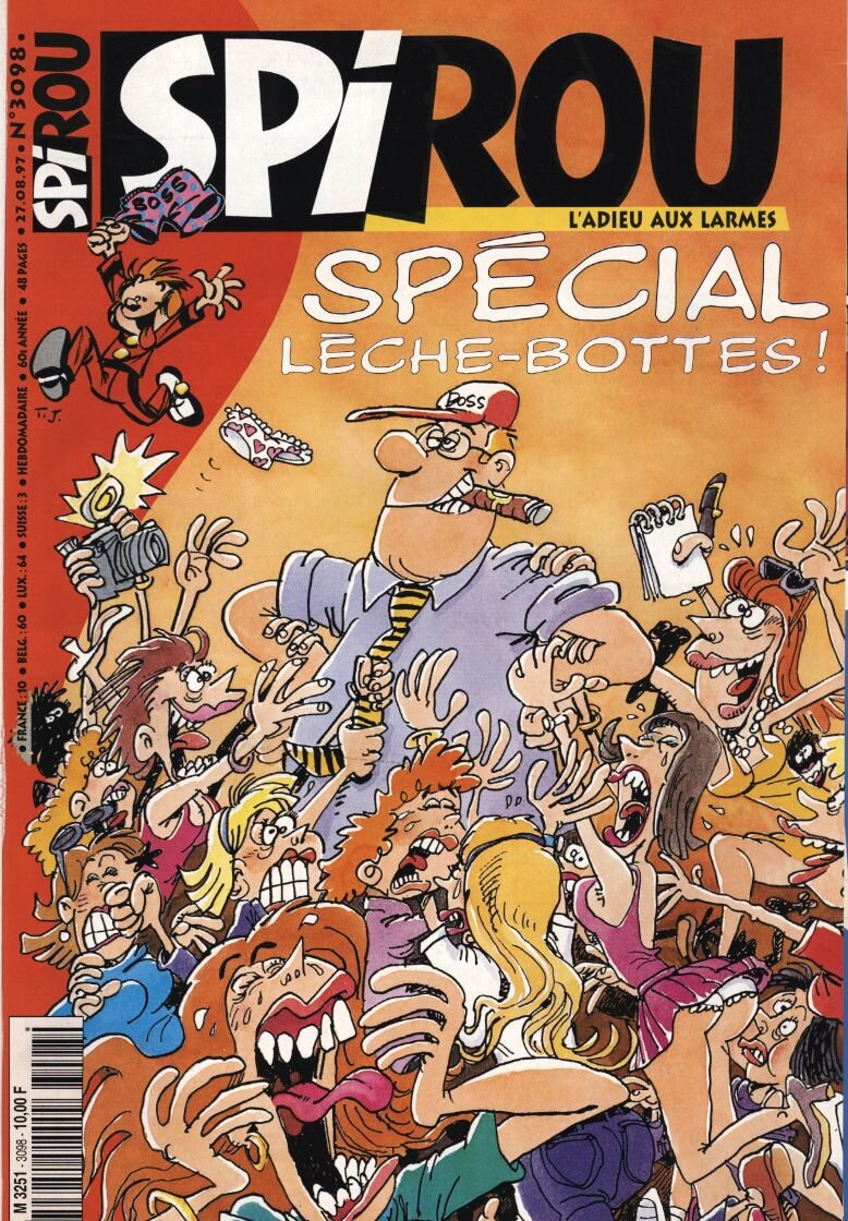 Denis Bodart, Jean-Michel Thiriet, 1997 - Spirou n°3098" Spécial Lèche ...